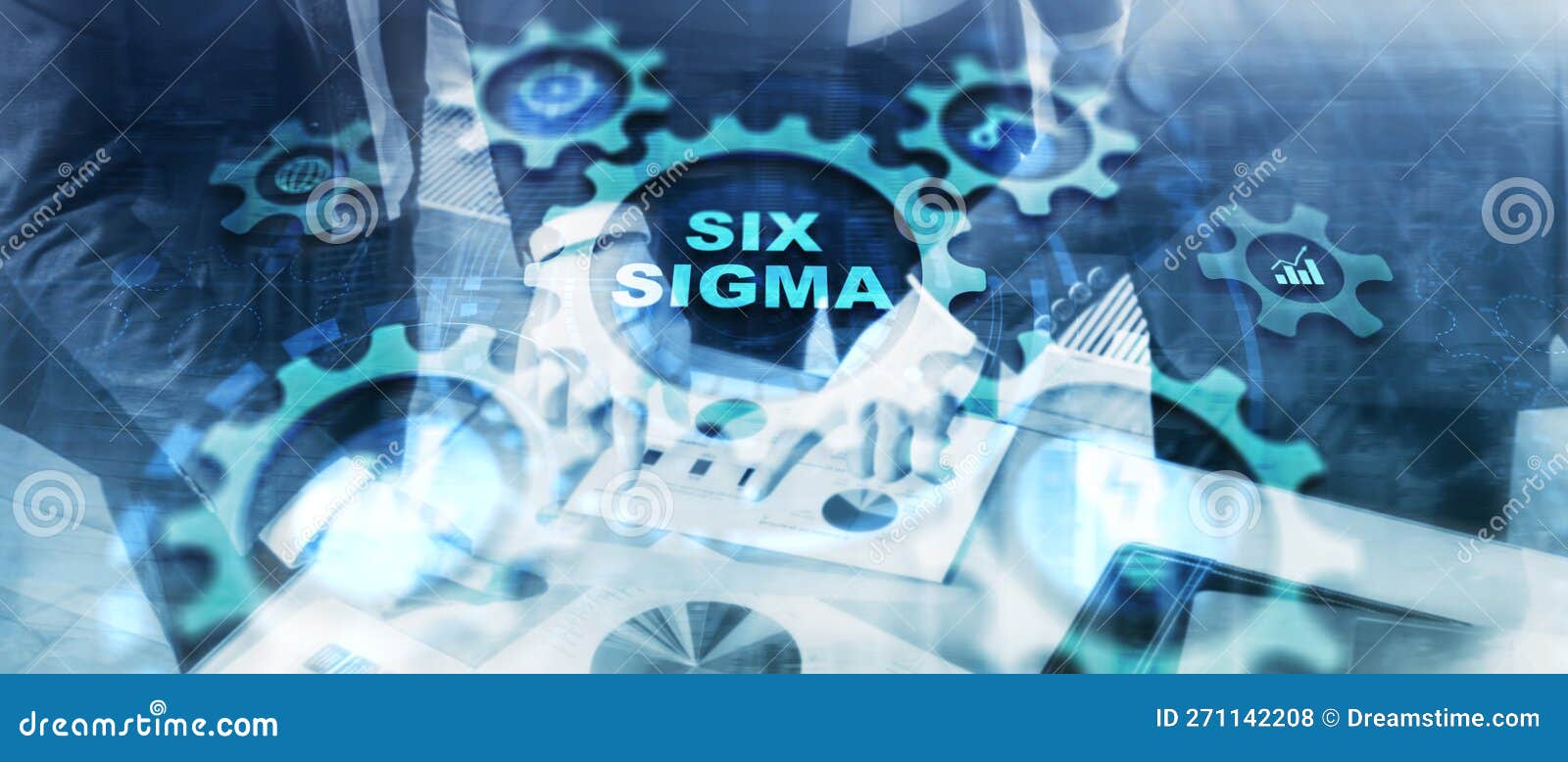 Six Sigma Manufacturing Quality Control. Process Improving Concept ...