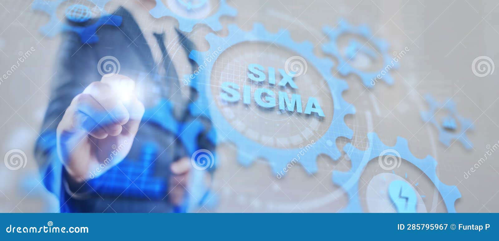 Six Sigma Manufacturing Quality Control. Process Improving Concept ...