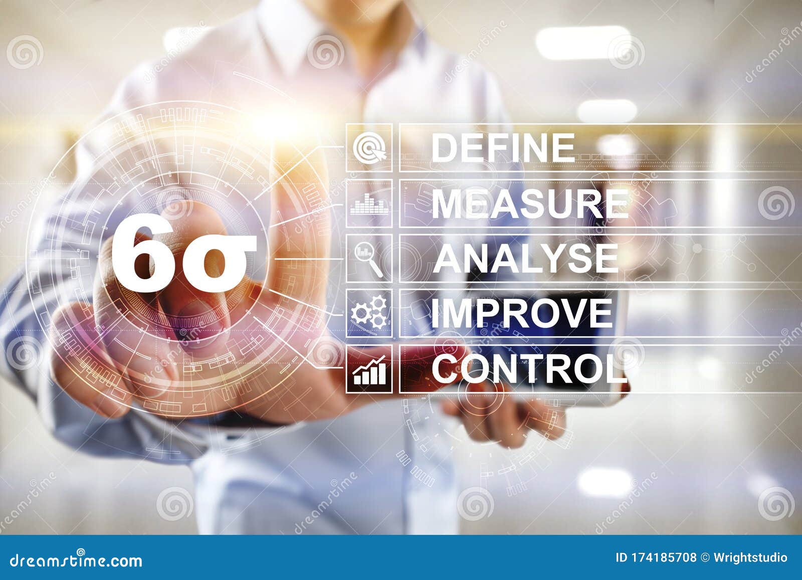 Six Sigma - Set of Techniques and Tools for Process Improvement. Stock ...