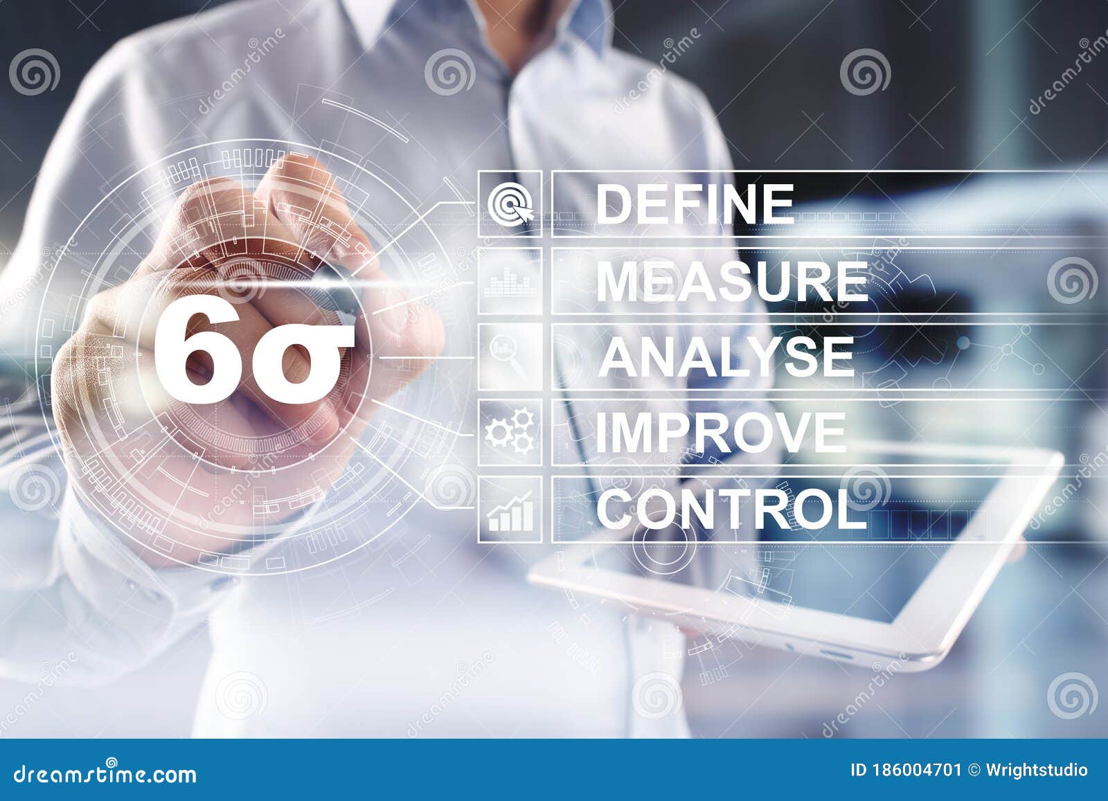 Six Sigma - Set of Techniques and Tools for Process Improvement. Stock ...