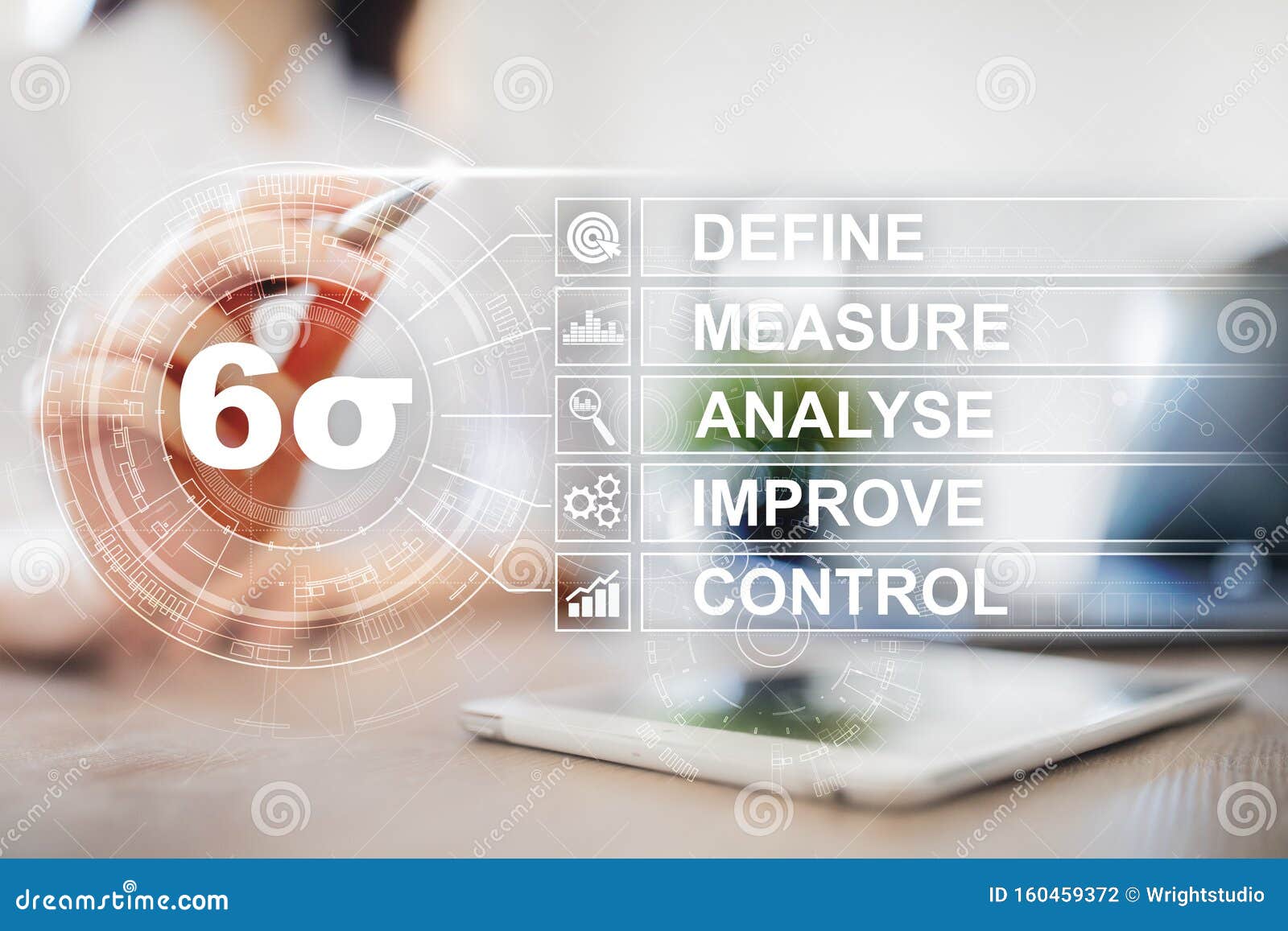 Six Sigma - Set of Techniques and Tools for Process Improvement. Stock ...