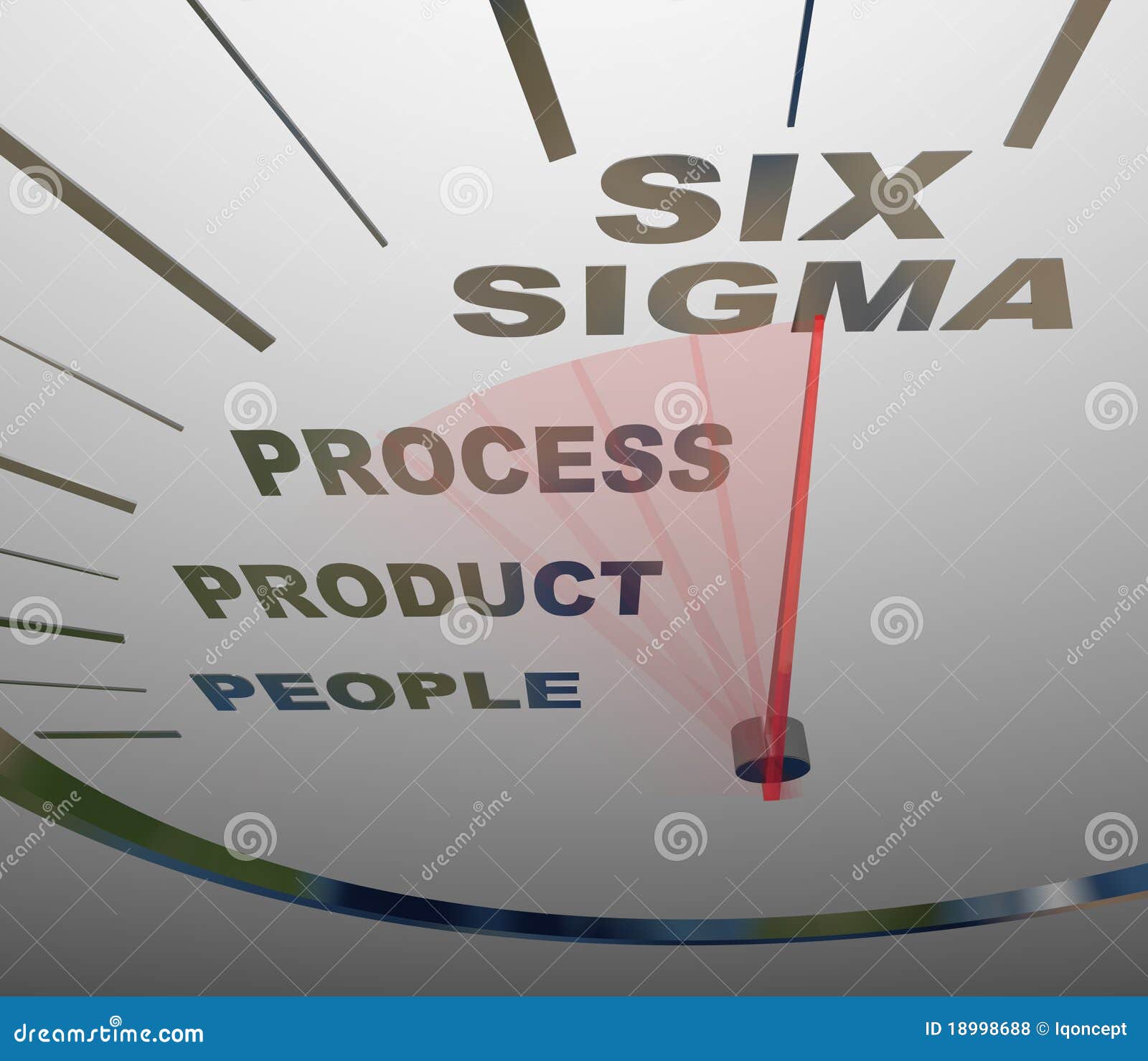 Six Sigma - Speedometer Speeding To Certification Stock Illustration ...