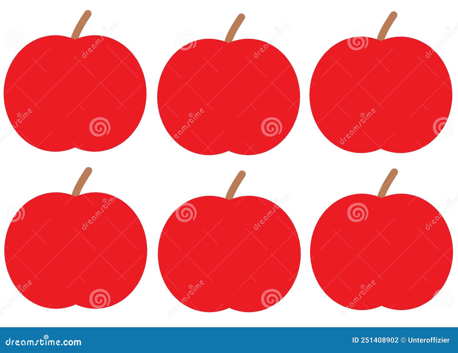 Red Apple Outline