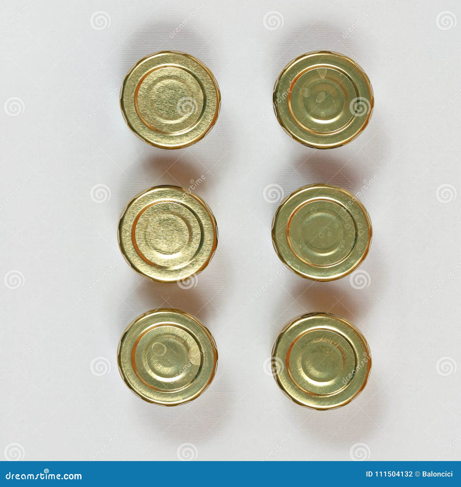 Six Jars stock photo. Image of objects, food, canning - 111504132