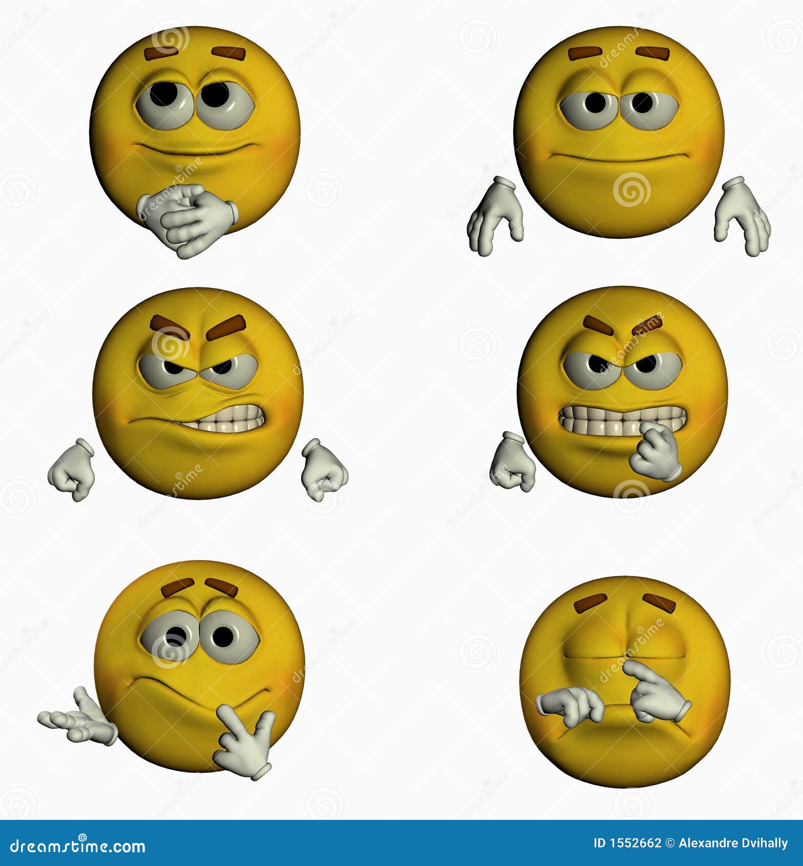 Six Smiles I/III stock illustration. Illustration of cartoon - 1552662