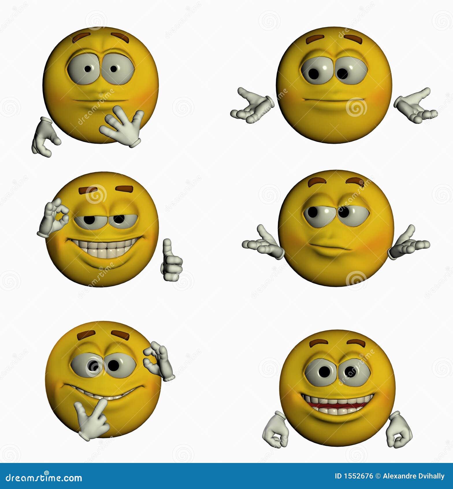 Six Smiles II/III Stock Photography | CartoonDealer.com #1552676