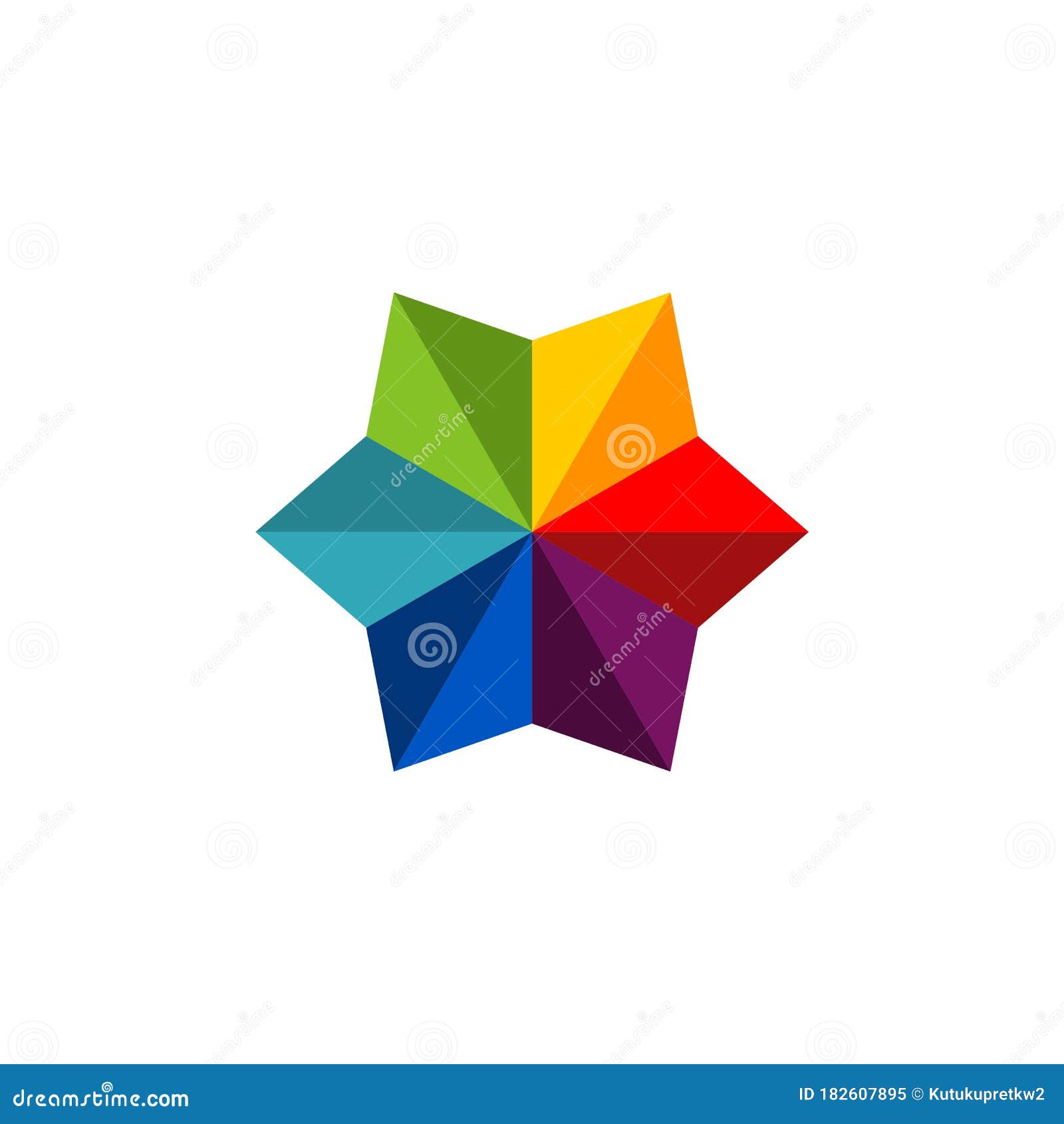 Six Star Colorful Logo Template Illustration Design. Vector EPS 10 ...