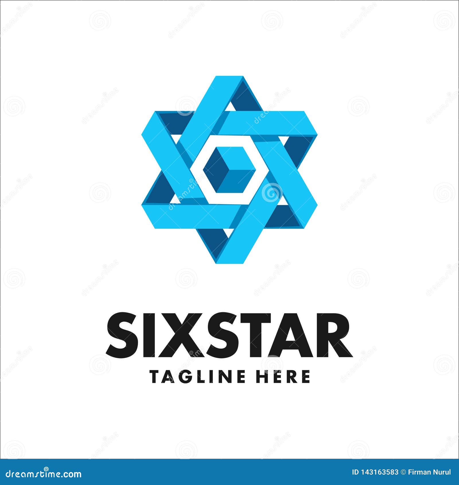 Six Star Logo Template Vector Stock Vector - Illustration of logo ...