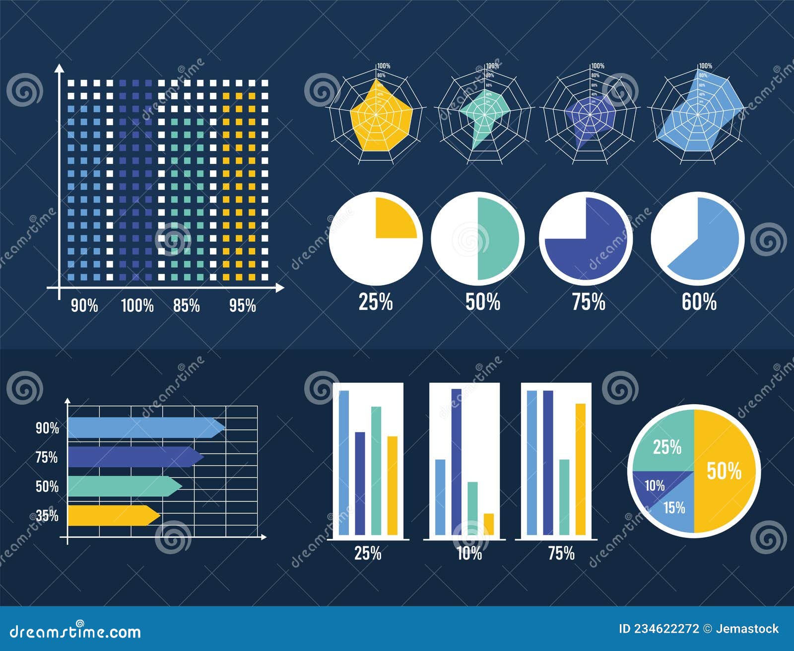 Statistics Infographics Steps With Arrow Up And Earth Maps In Gray ...