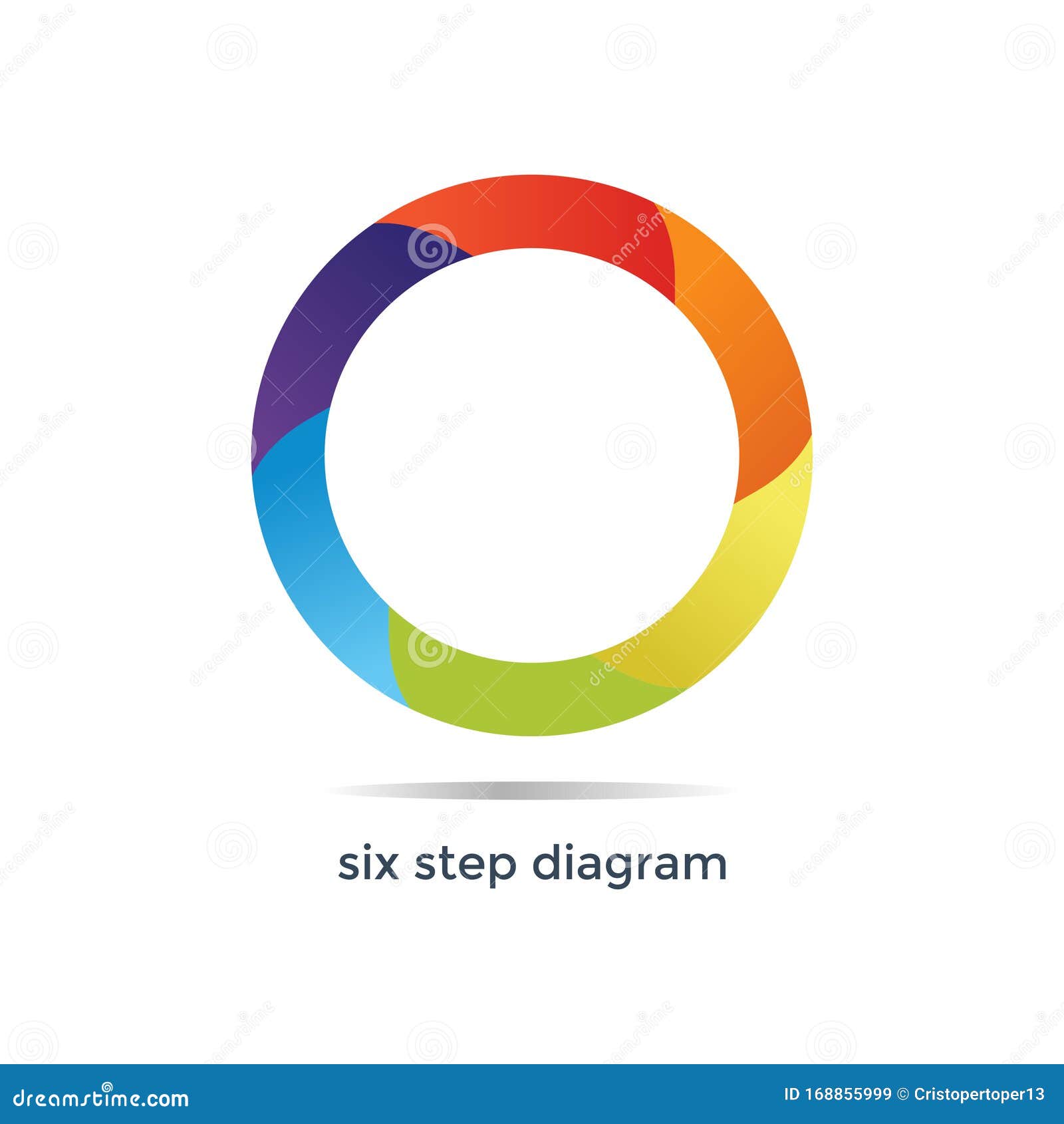 Six step diagram vector stock vector. Illustration of plan - 168855999
