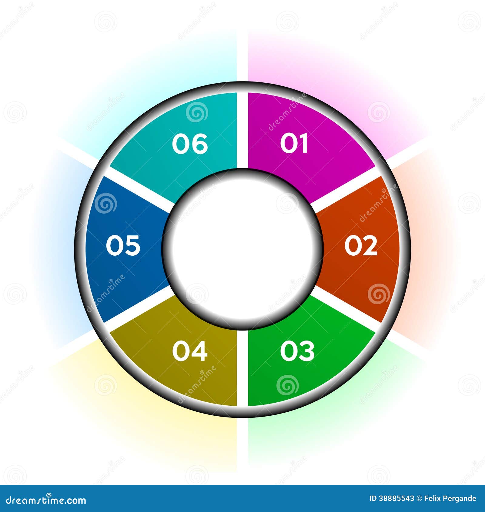 Six Steps Circle Infographic Stock Illustration - Illustration of ...