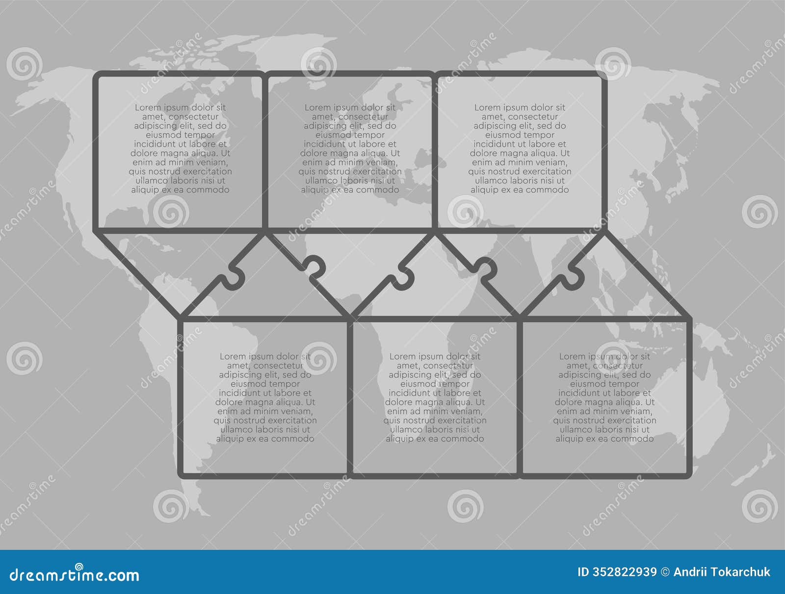 Puzzle Timeline, Table, Schedule, Template, Infographic Cartoon Vector ...