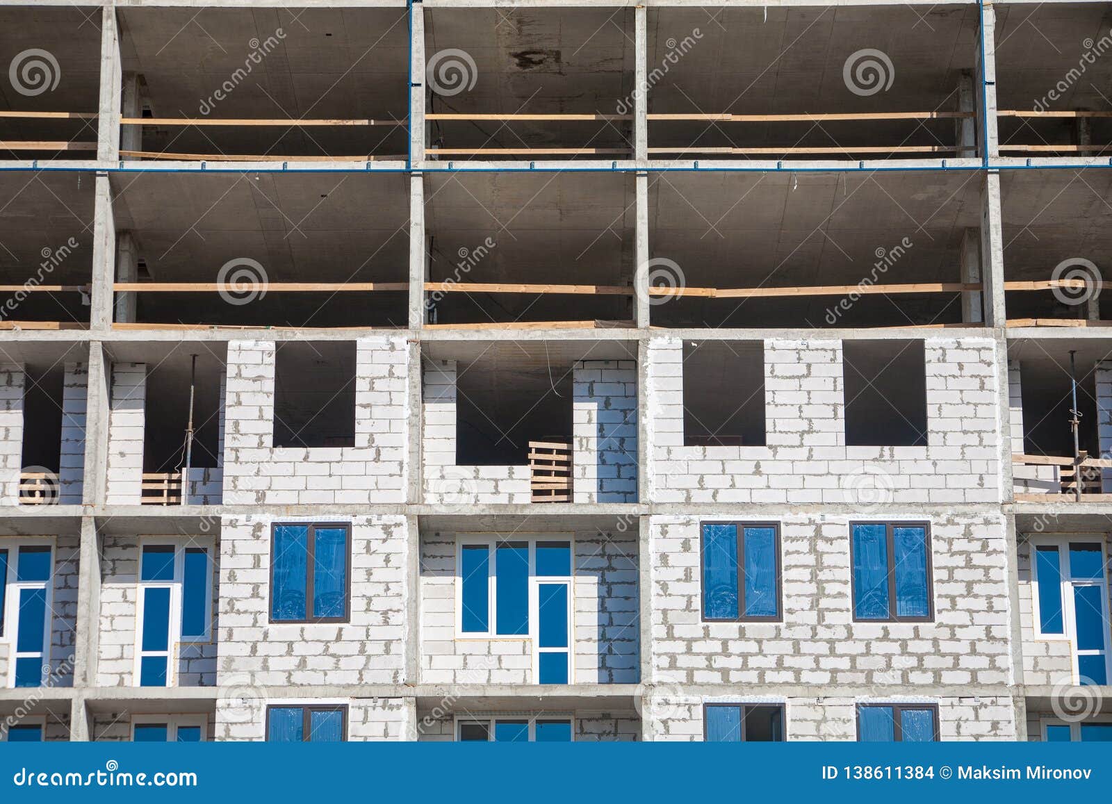 Six storey frame building stock photo. Image of highrise - 138611384