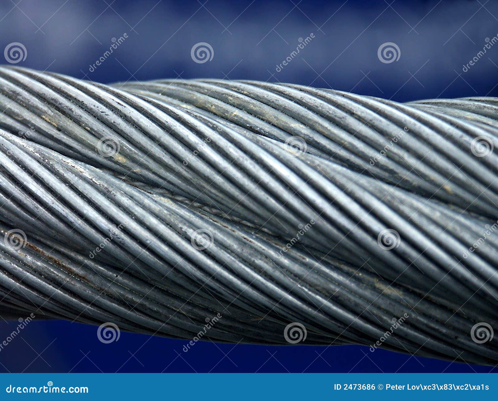 Six-strand Rope (6-strand Rope Stock Photo - Image of pulley, cable ...