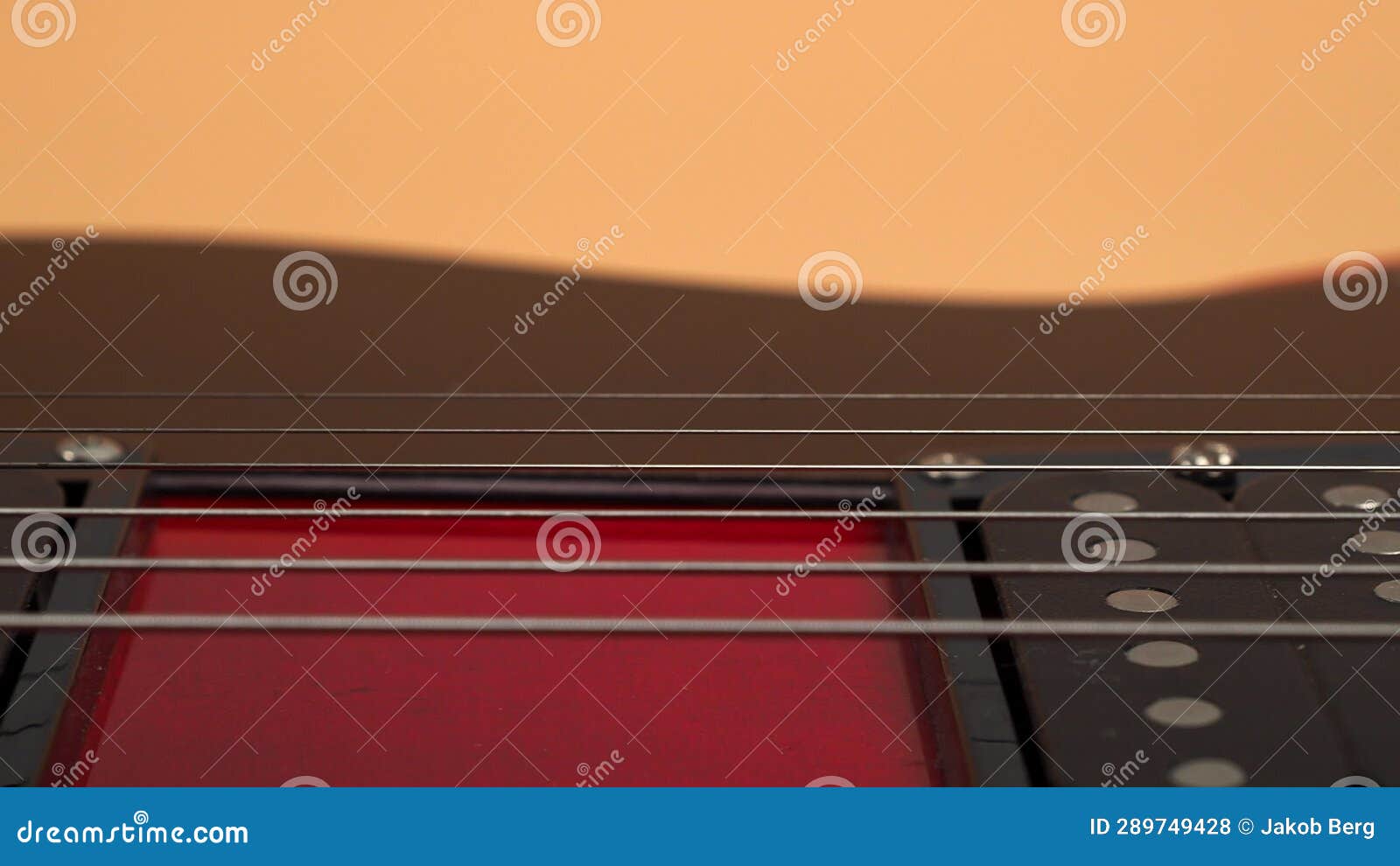 Six-string Electric Guitar. the Camera Moves To the Rhythm of the ...