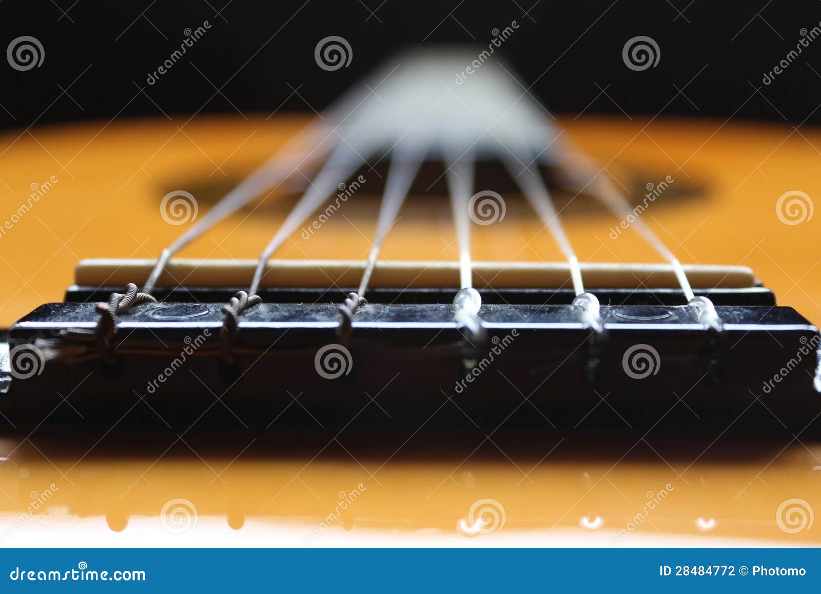 Six Strings Classical Guitar Stock Photo - Image of guitar, black: 28484772