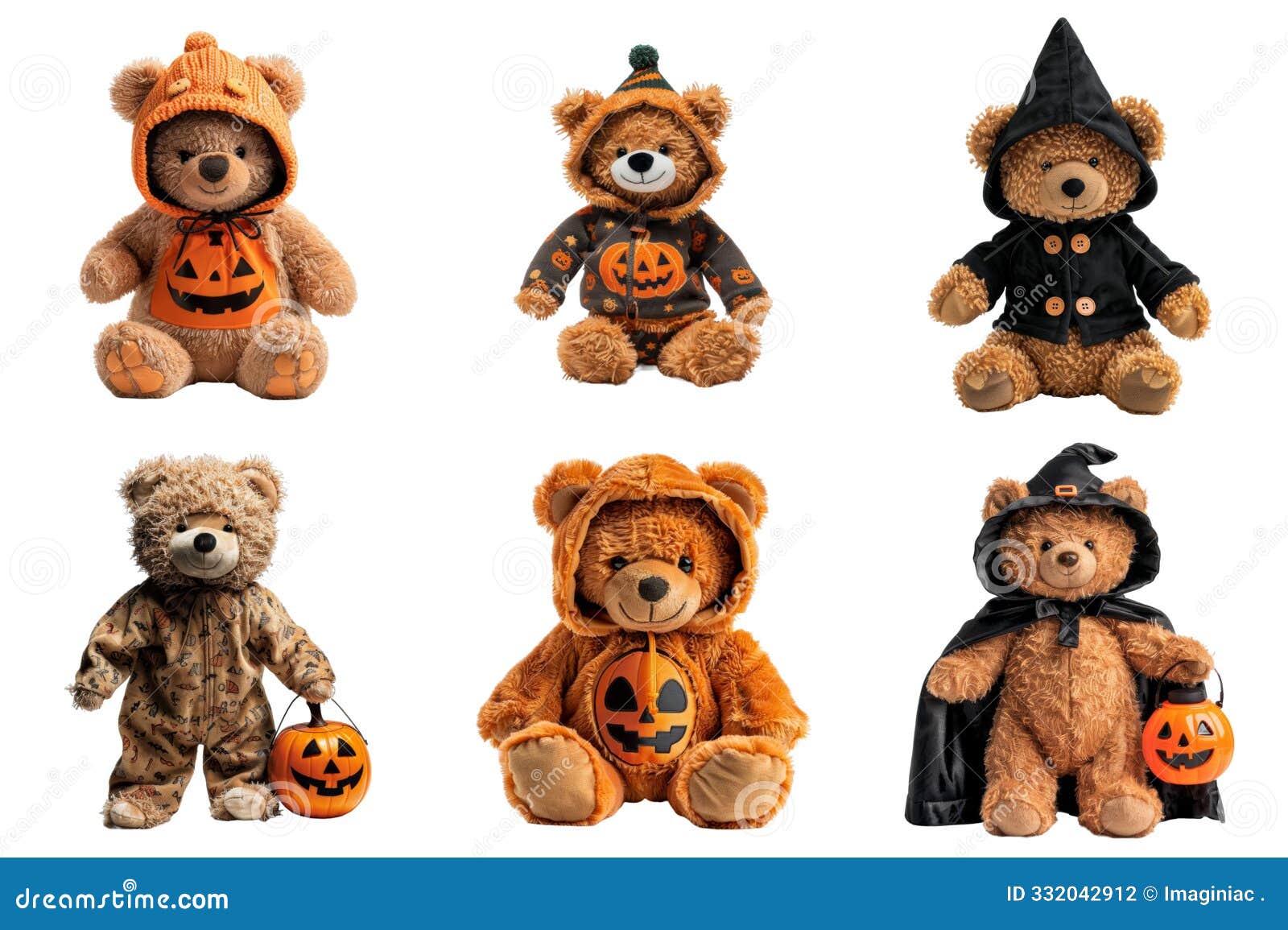 Six Bears Dressed Urban Street Style, Bear Sporting Different Colored ...