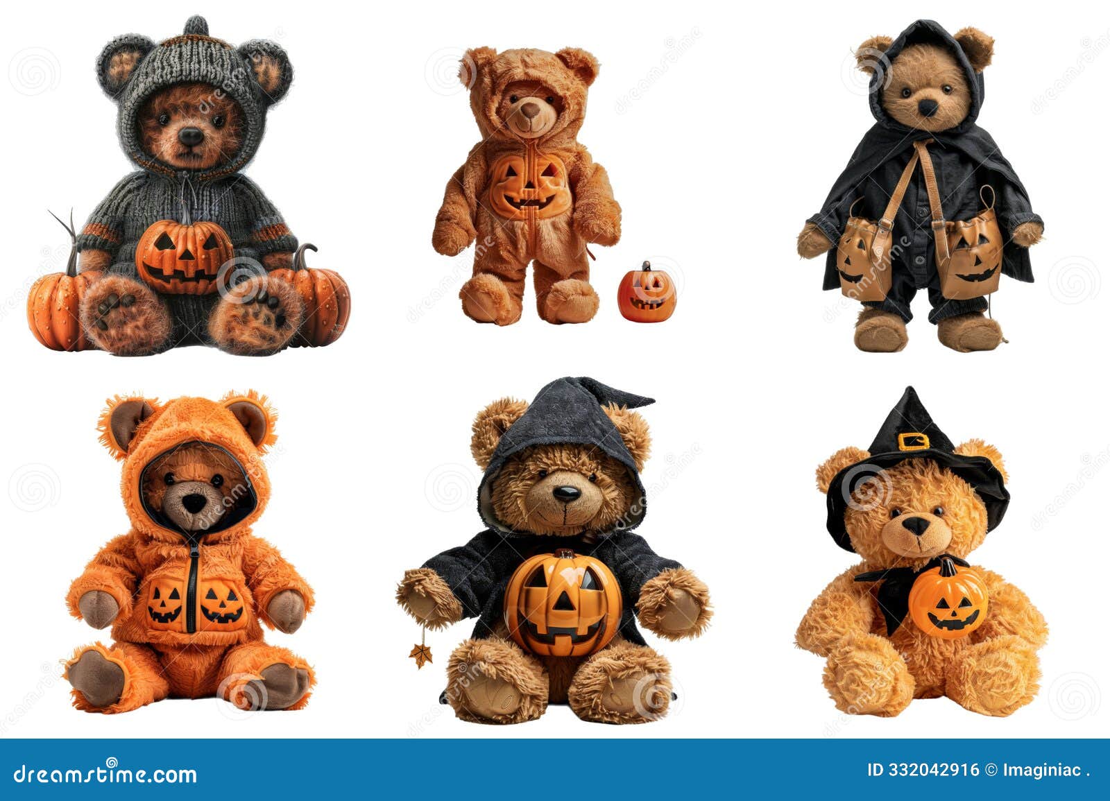 Six Bears Dressed Urban Street Style, Bear Sporting Different Colored ...