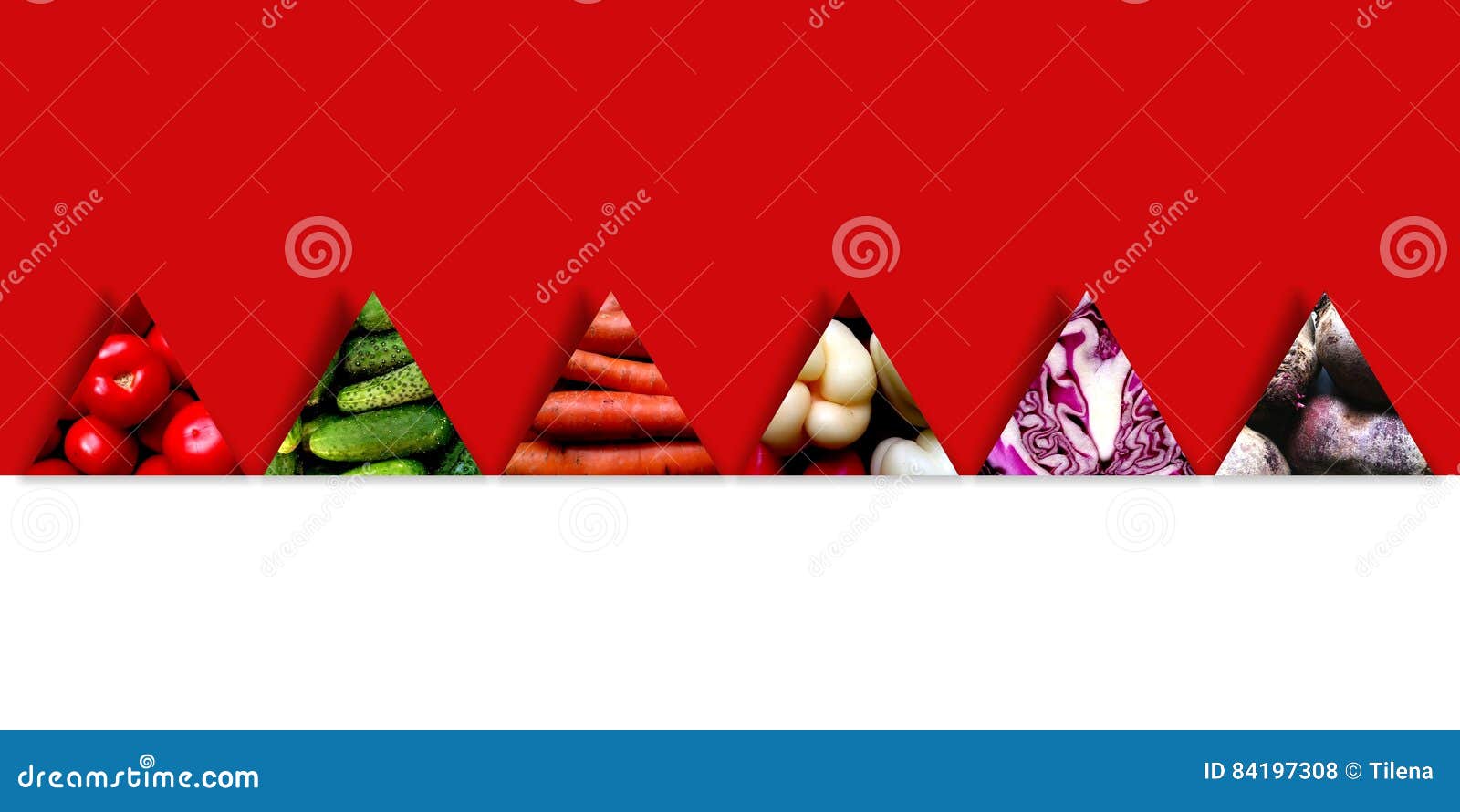 Six Triangle Forms Full of Fresh Vegetables Stock Photo - Image of food ...