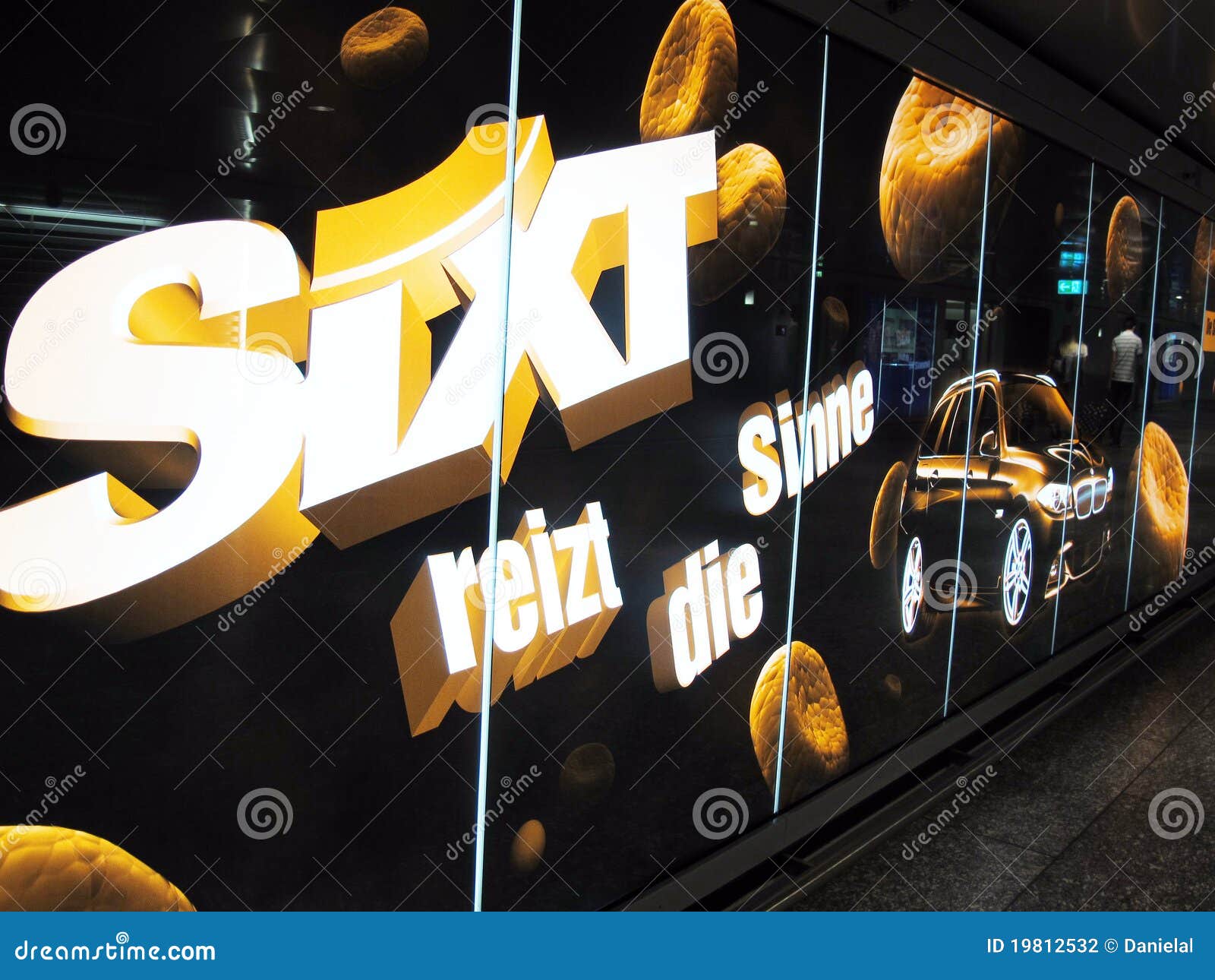 Sixt advertising editorial photography. Image of advertisement - 19812532