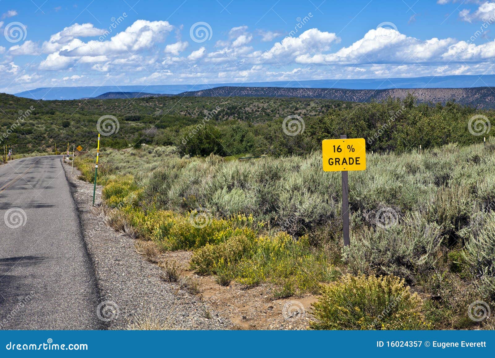 Sixteen Percent Grade stock image. Image of road, nature - 16024357
