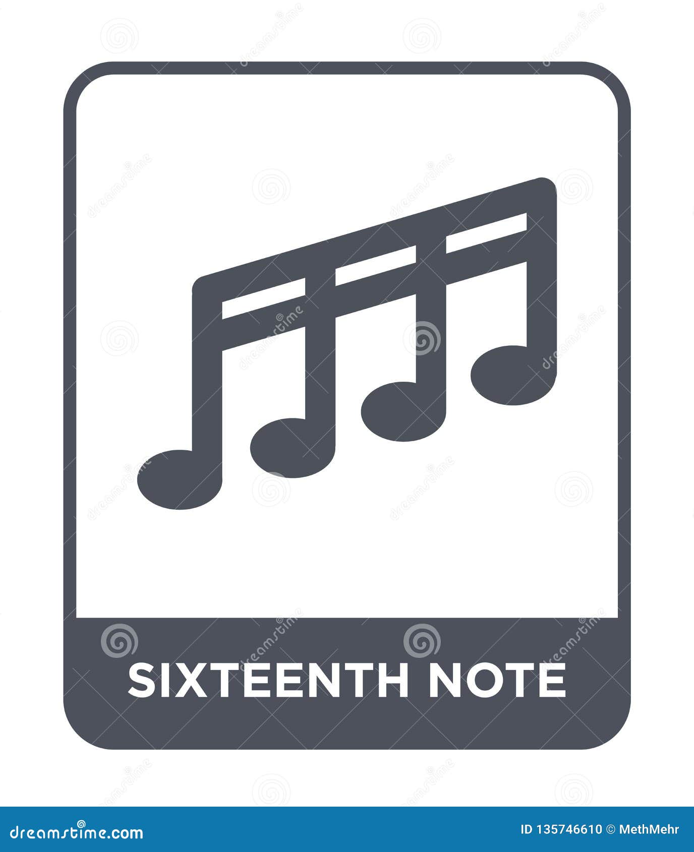 16th Note Vector