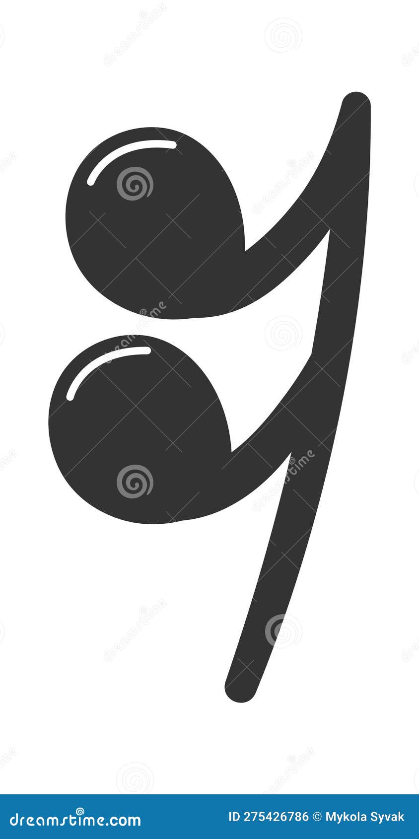Sixteenth Rest Music Note stock vector. Illustration of musical - 275426786
