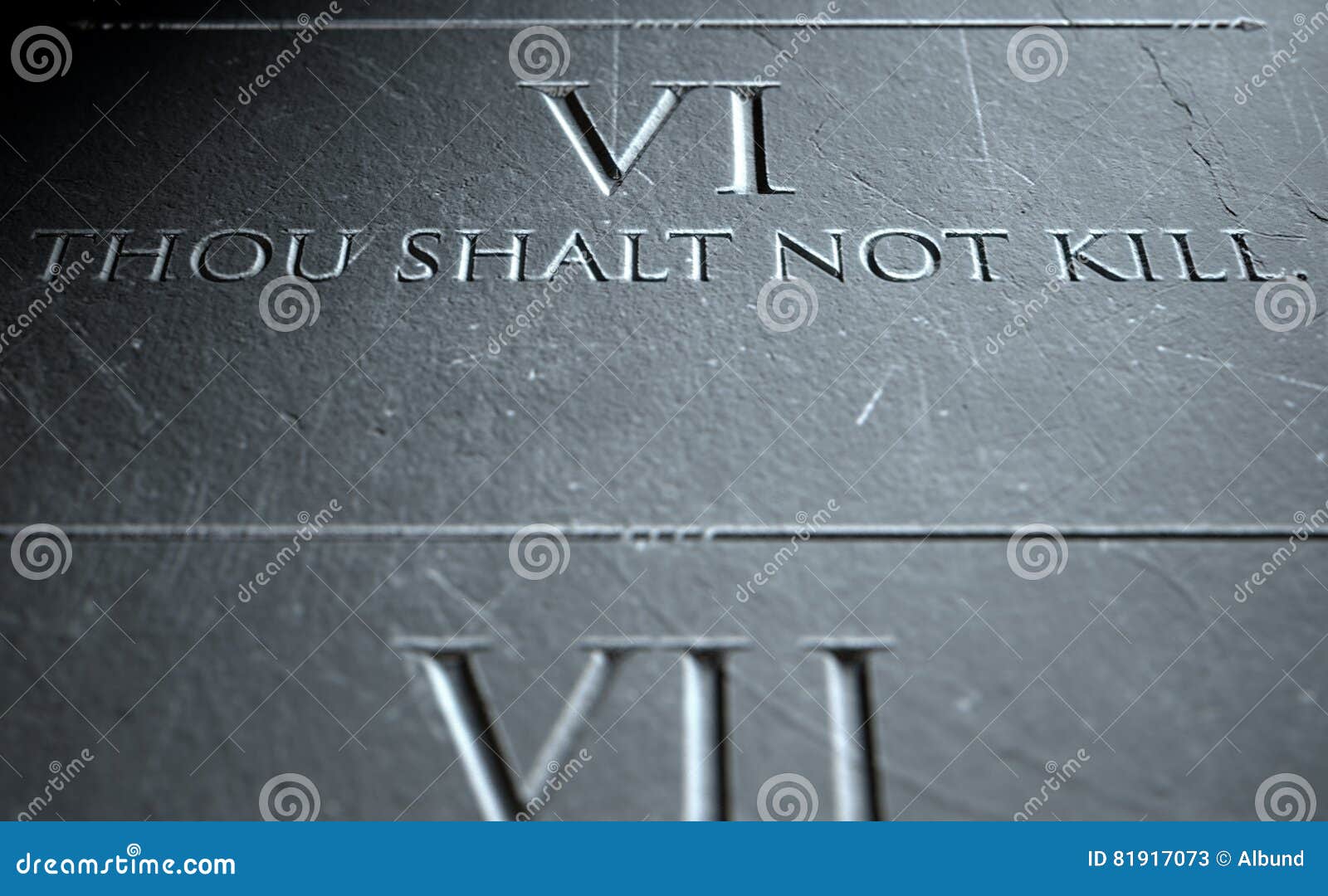 The Sixth Commandment stock illustration. Illustration of ethics - 81917073