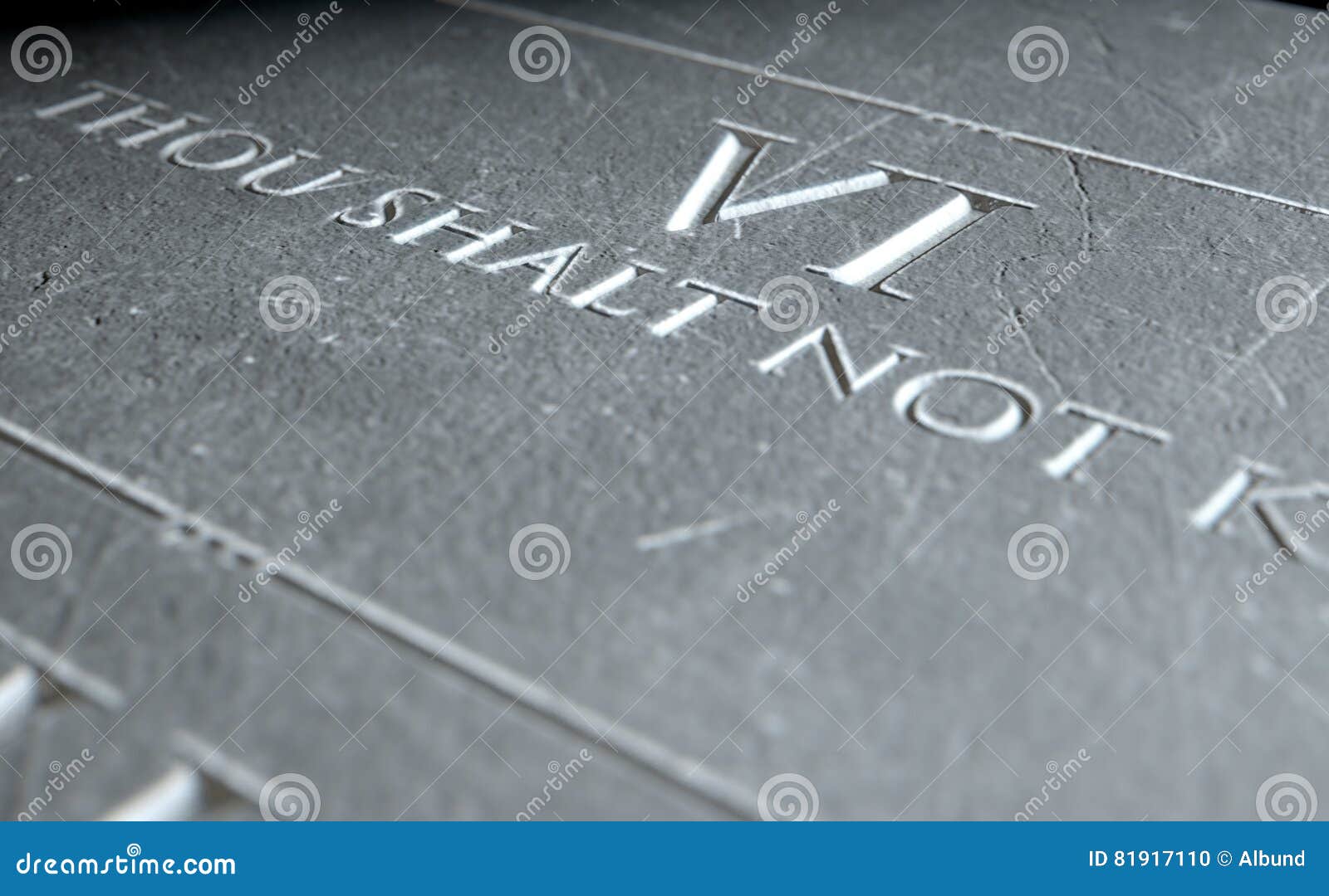 The Sixth Commandment stock illustration. Illustration of faith - 81917110