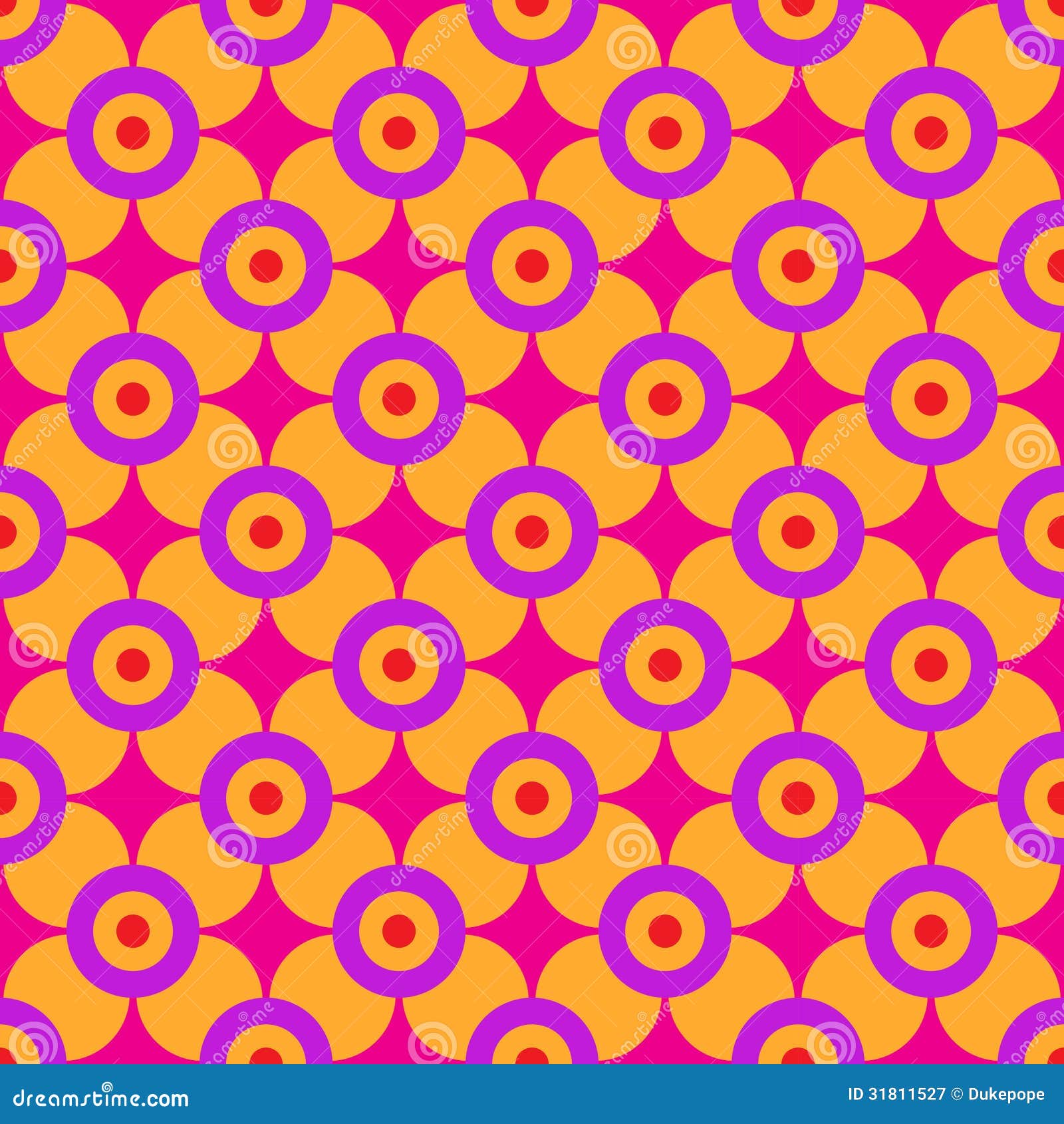 Sixties Geometric Pattern stock vector. Illustration of modern - 31811527