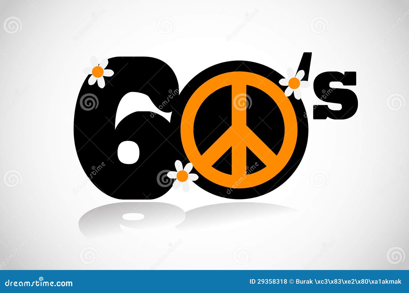 Sixties peace symbol stock vector. Illustration of equality - 29358318