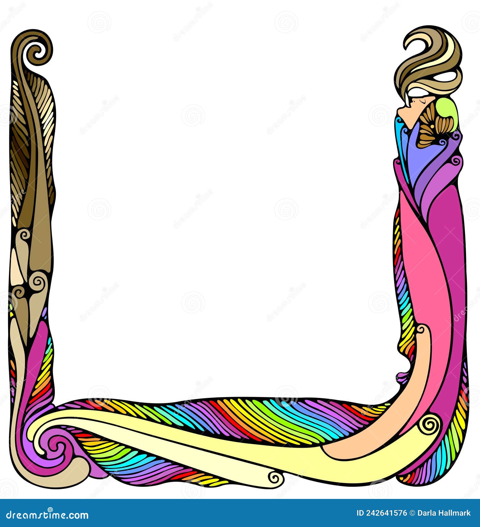 Psychedelic Border for Choir Stock Photo - Illustration of song ...