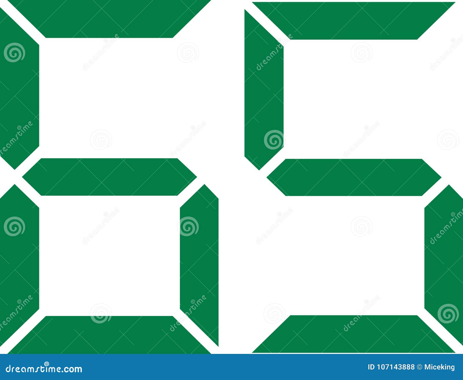 Sixty-five Digital Number 65 Stock Vector - Illustration of number ...