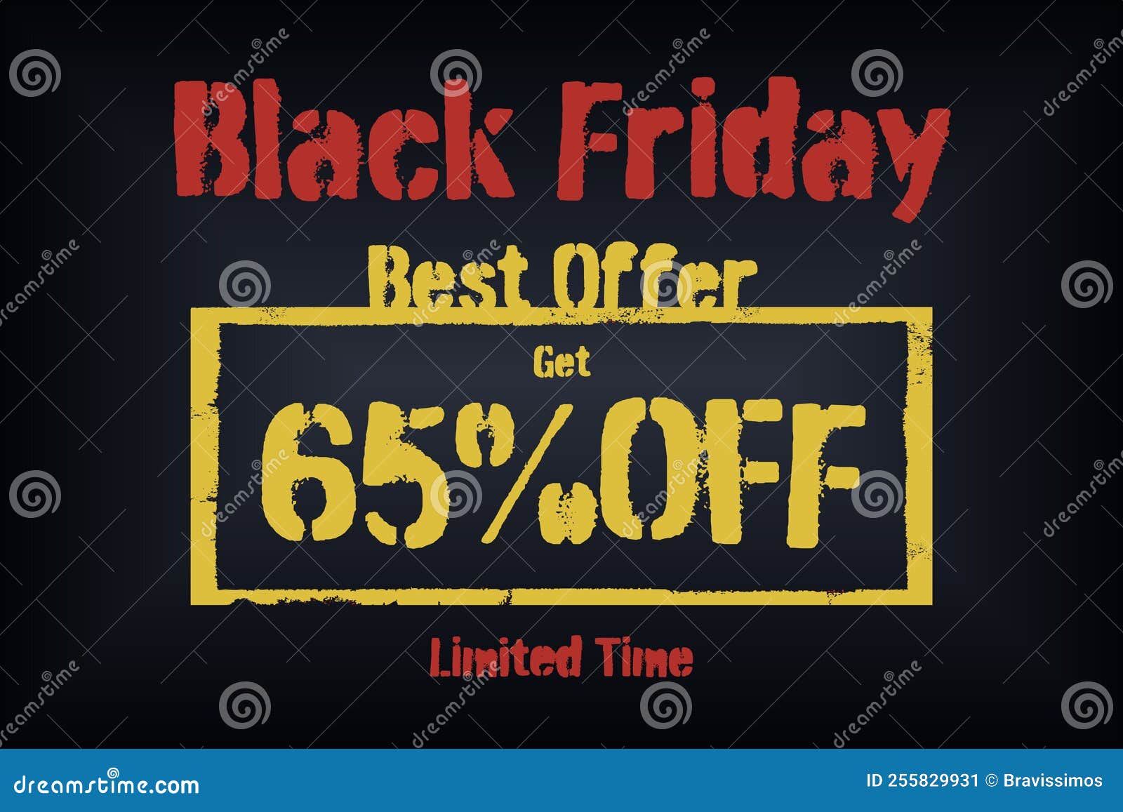 65 Sixty-five Percent Sale Frame Vector Grunge. Pattern Logo Stock ...