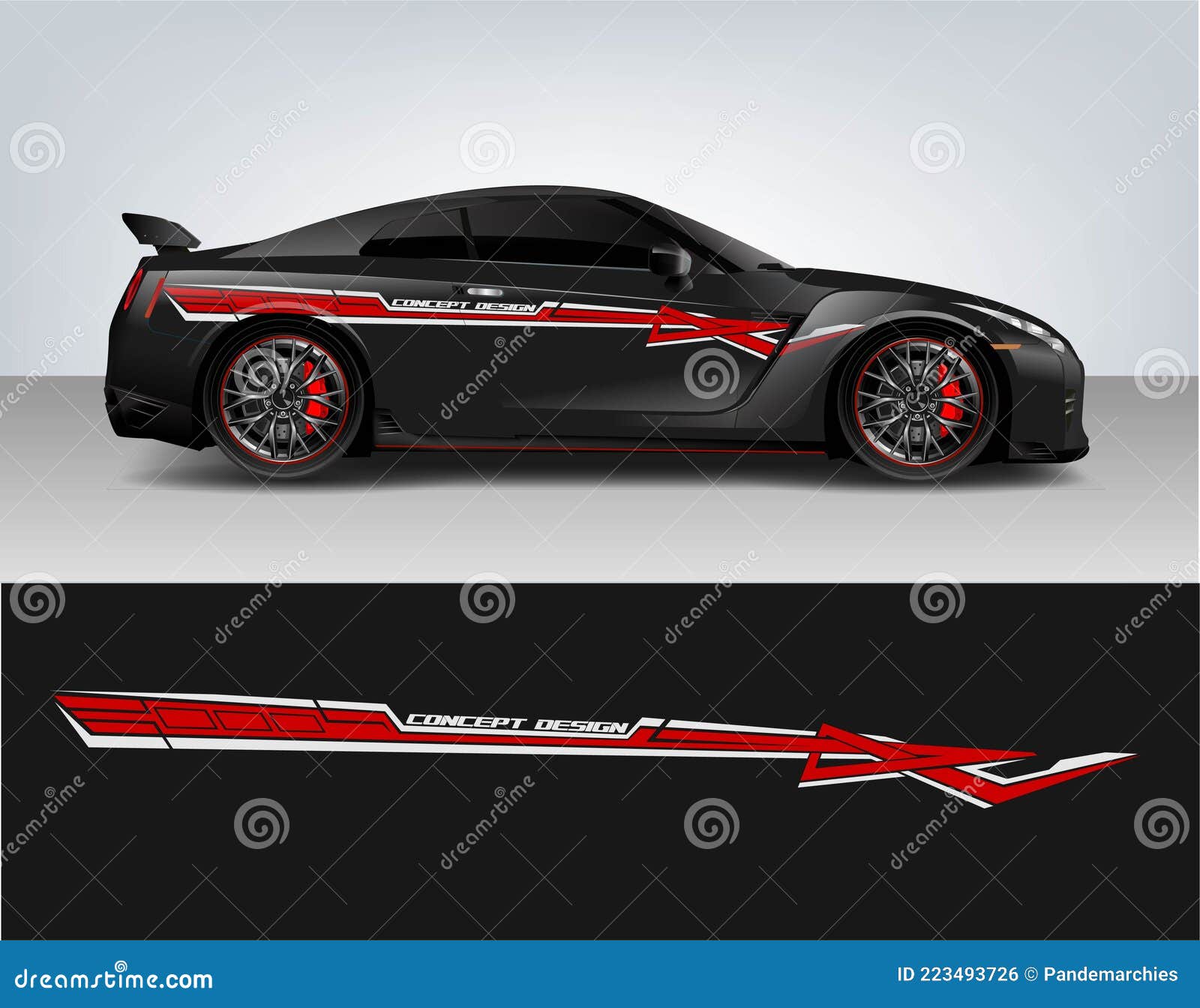 Vinyl Sticker Modify Decals Stock Vector - Illustration of modern ...