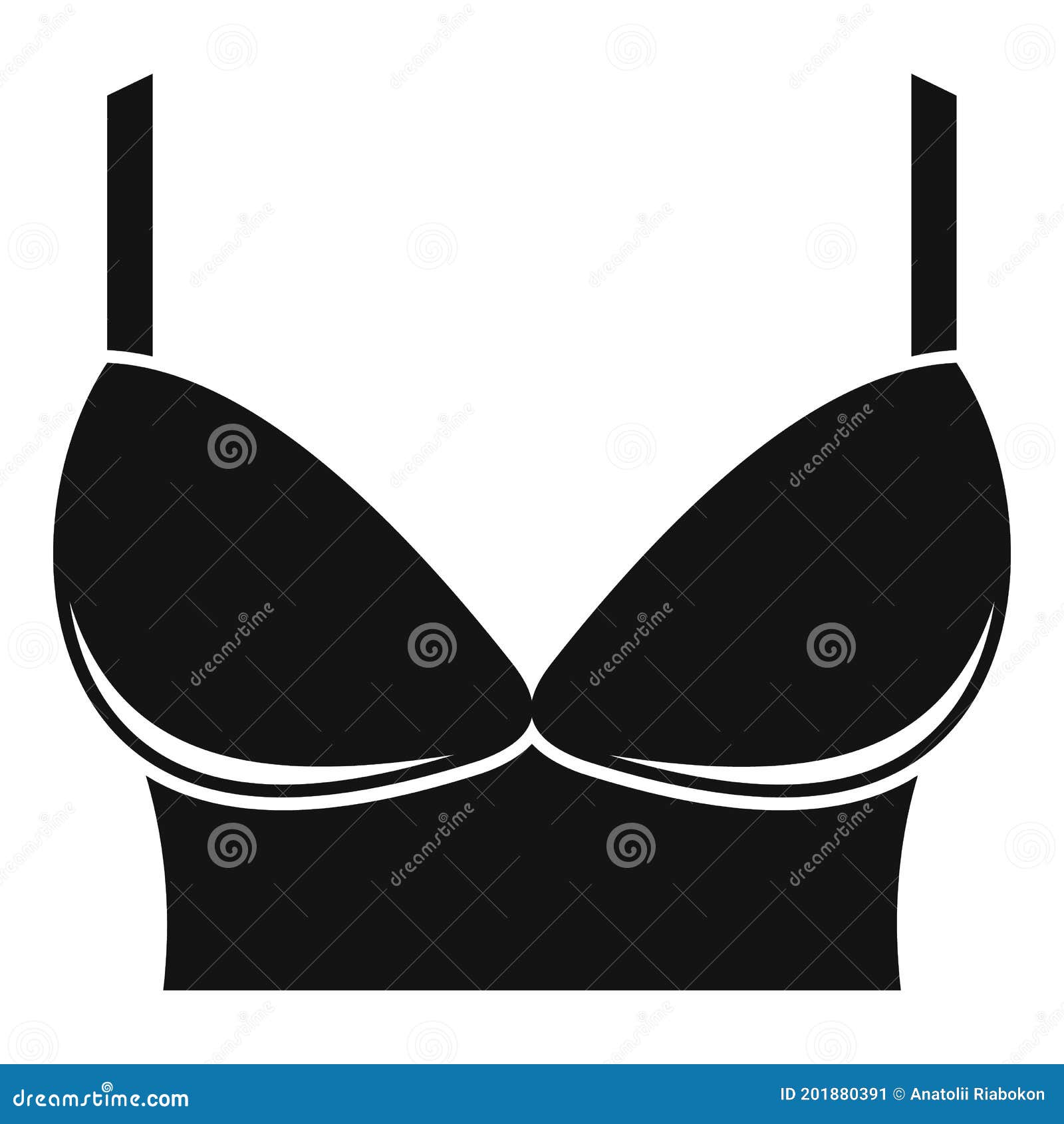 Size Bra Icon, Simple Style Stock Vector - Illustration of clothes ...