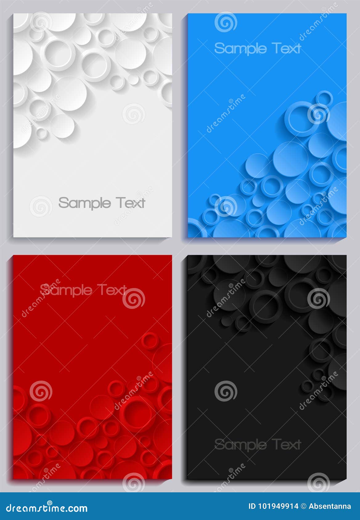 A4 size covers design set stock vector. Illustration of flyer - 101949914