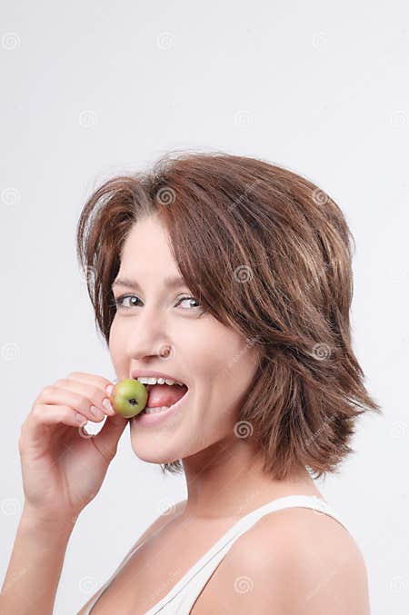 Size does not matter stock image. Image of apple, close - 17170017