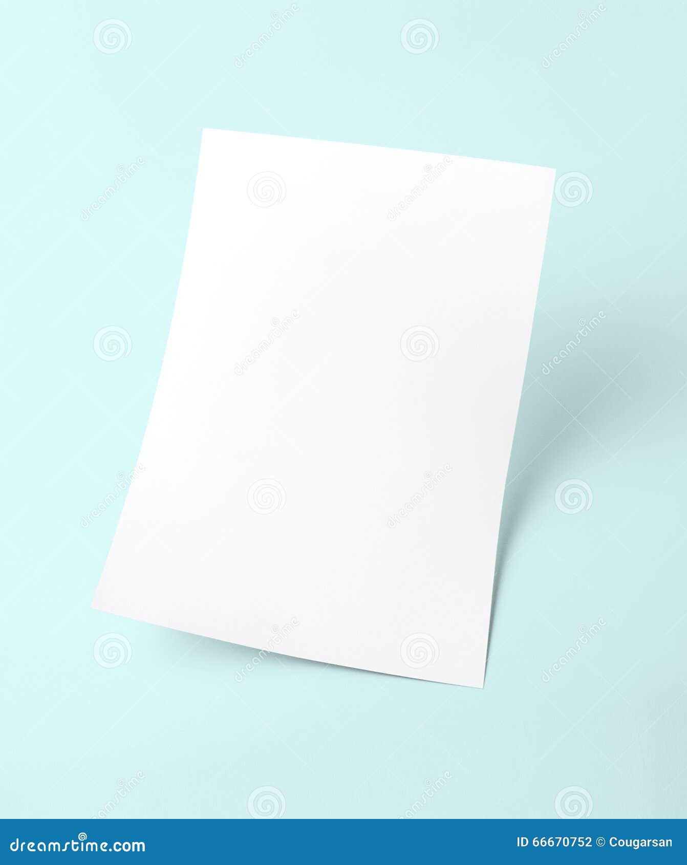 A4 Size Empty Document Paper Template Stock Photo - Image of sheet ...
