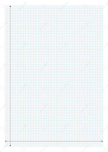 A4 Size Graph Paper X and Y Axis Stock Illustration - Illustration of ...