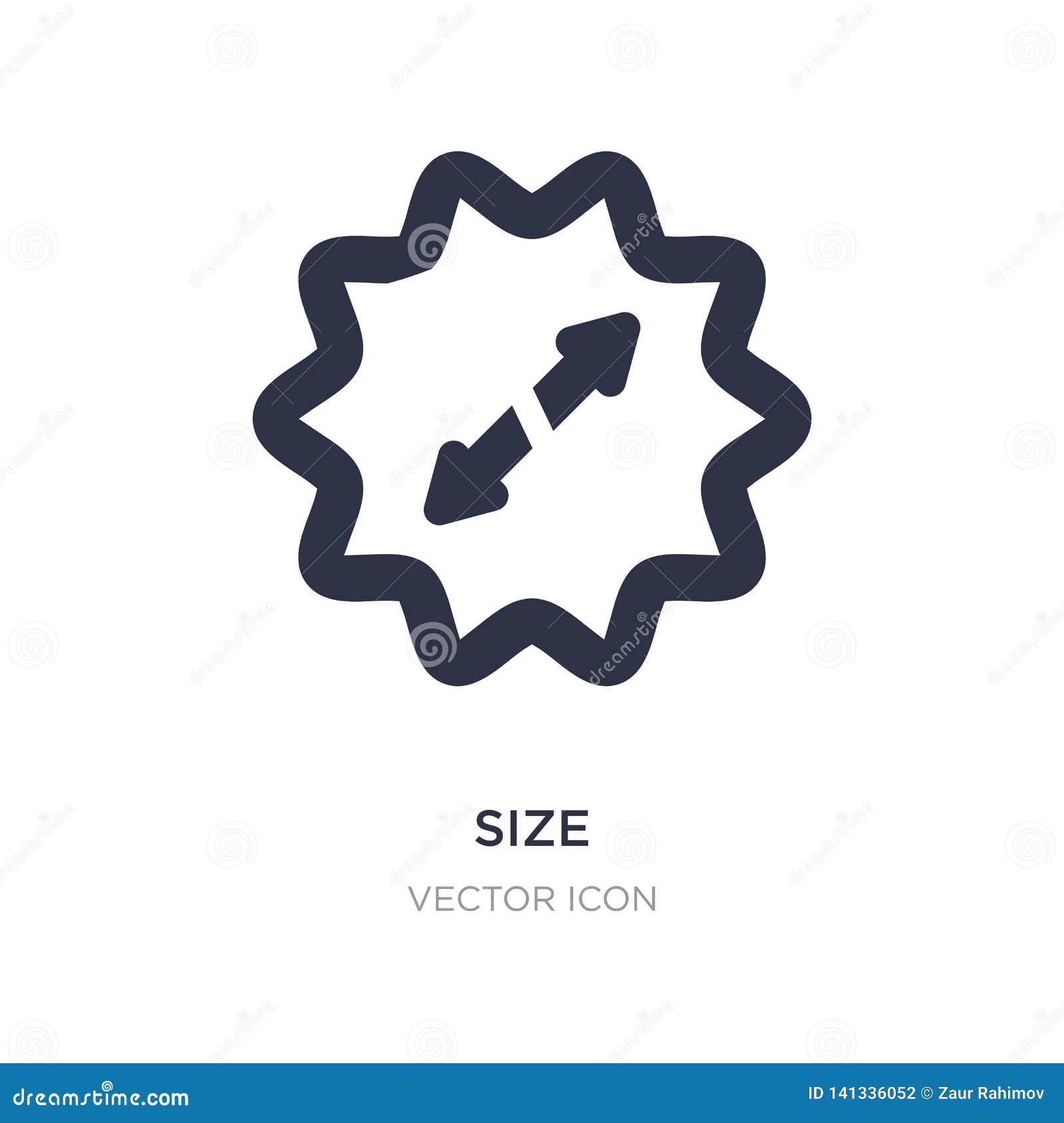 Size Icon on White Background. Simple Element Illustration from UI ...