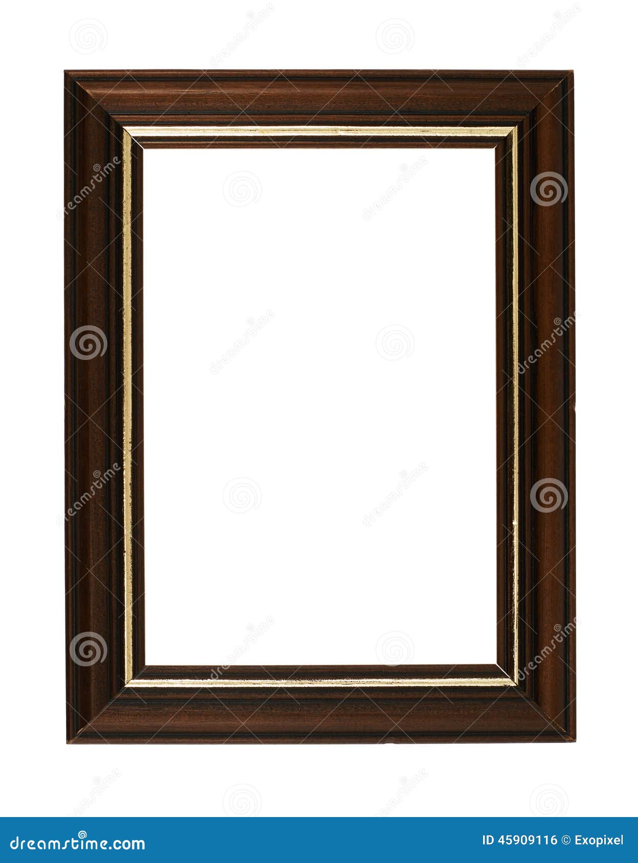 A4 Size Photo Frame Isolated Stock Photo - Image of framework ...
