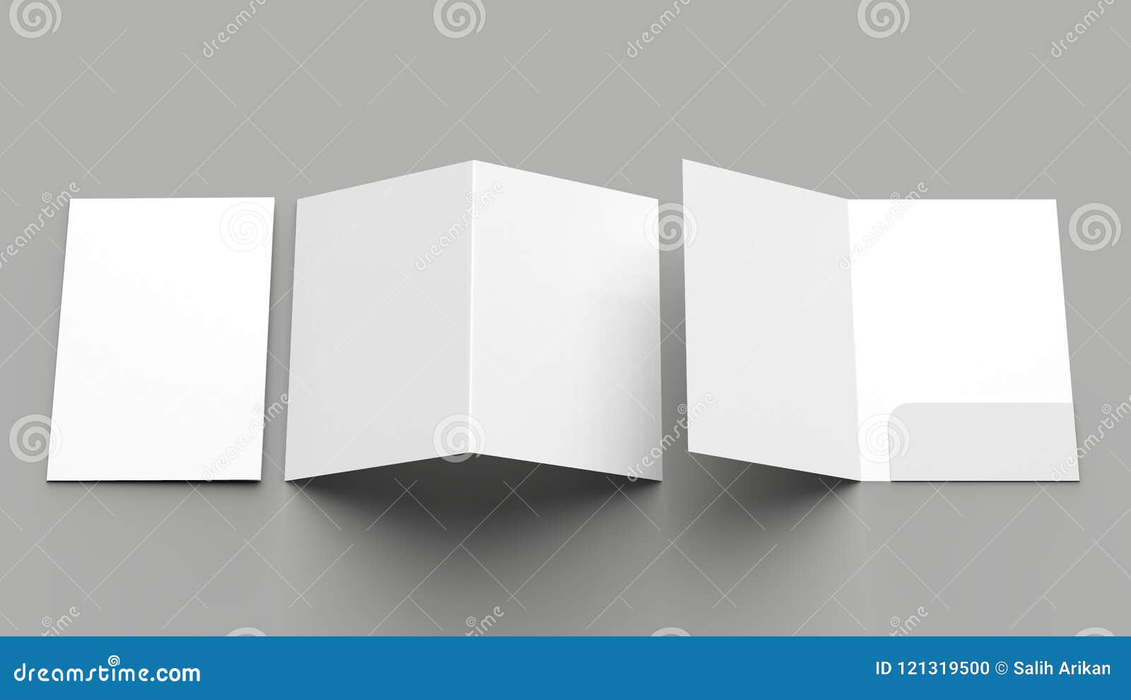 A4 Size Single Pocket Reinforced Folder Mock Up Isolated on Gray Stock ...