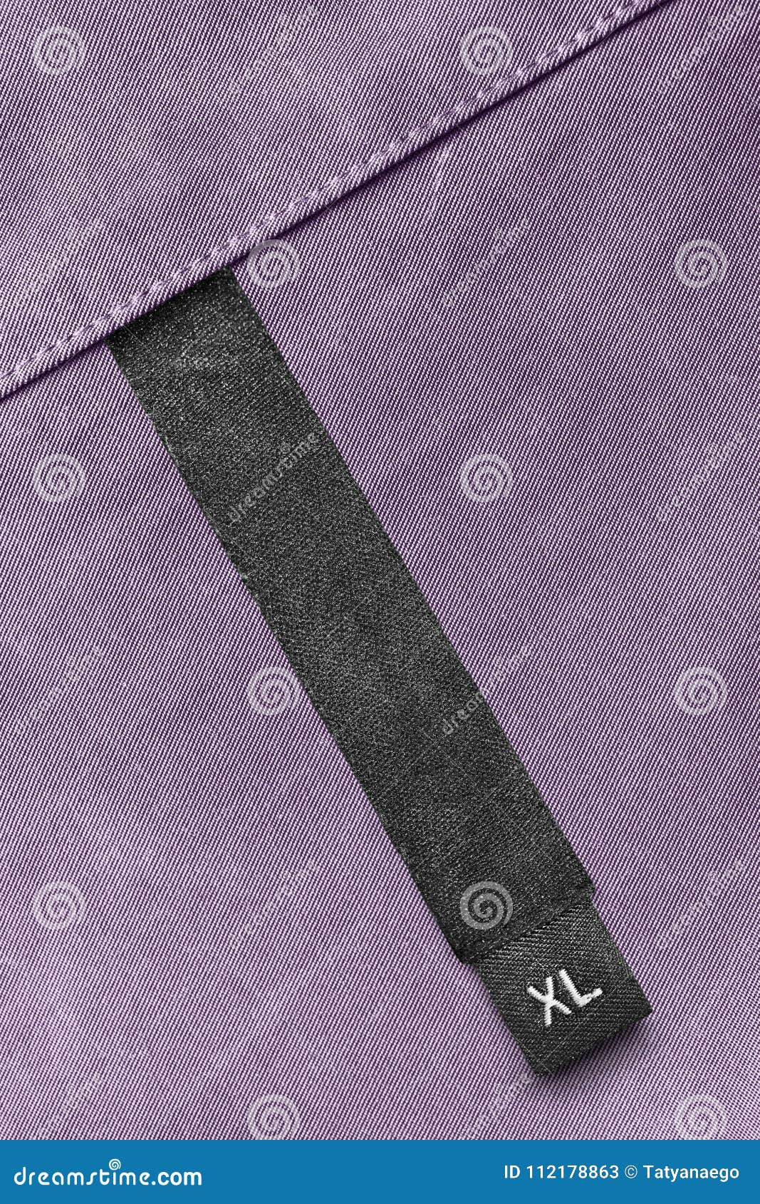 XL clothes label stock image. Image of symbol, stitching - 112178863