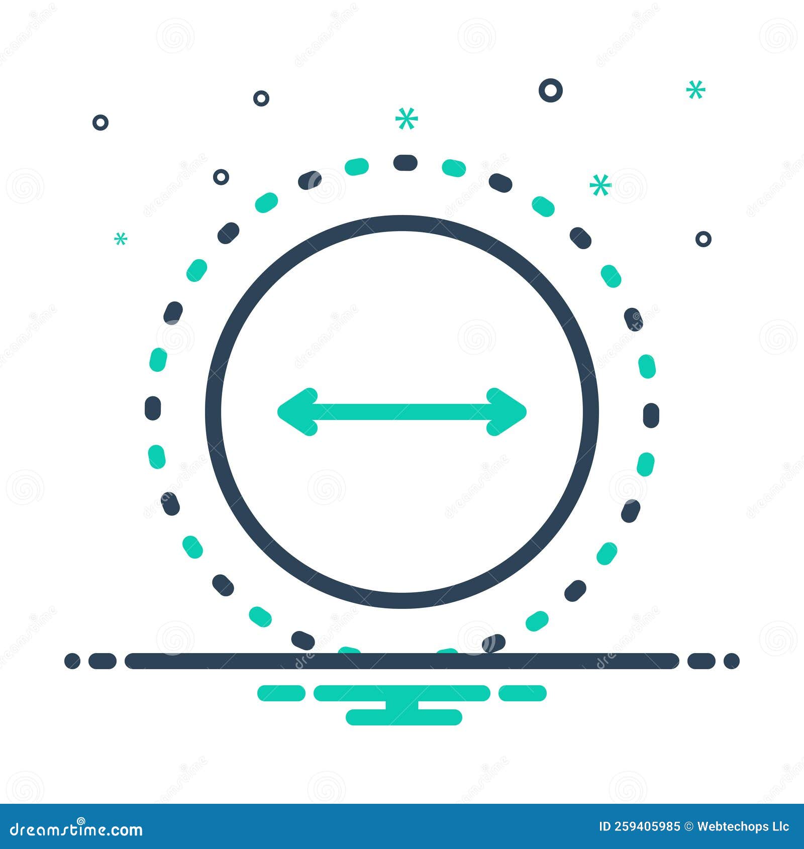 Mix Icon for Sized, Radius and Circle Stock Illustration - Illustration ...