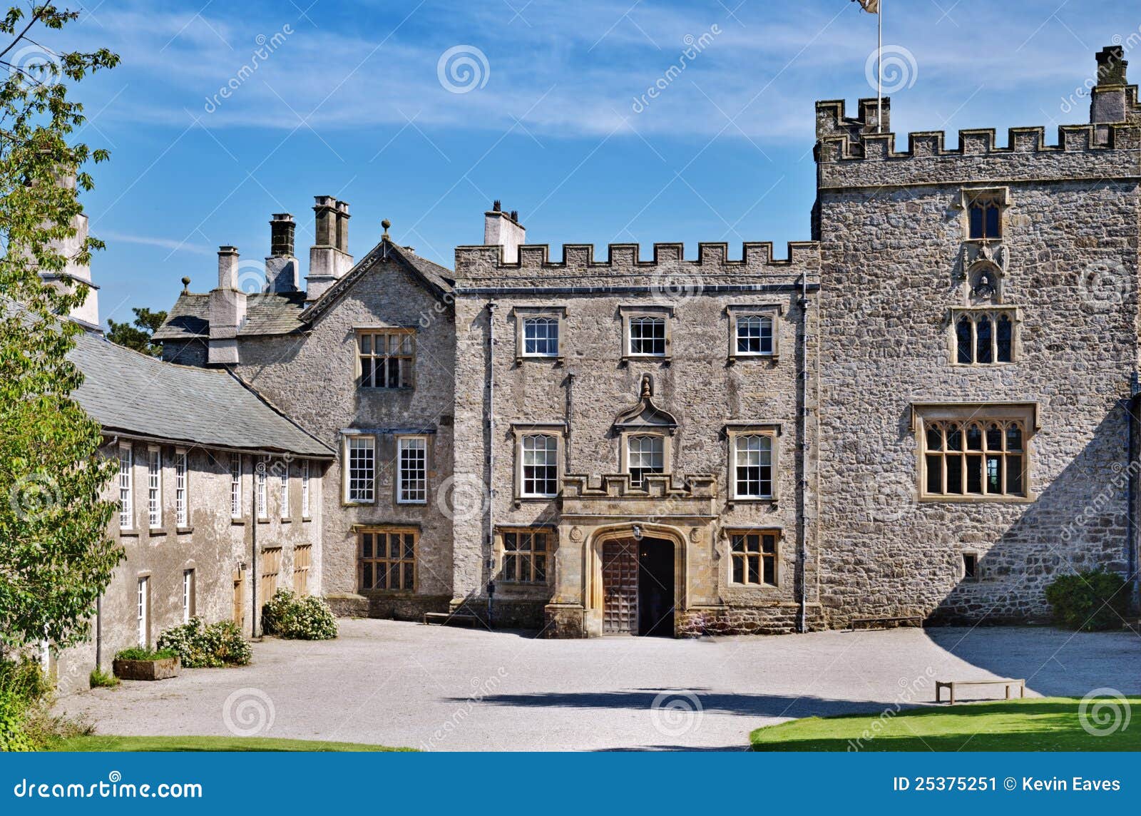 Sizergh Castle, Cumbria, England Stock Image - Image of exterior ...