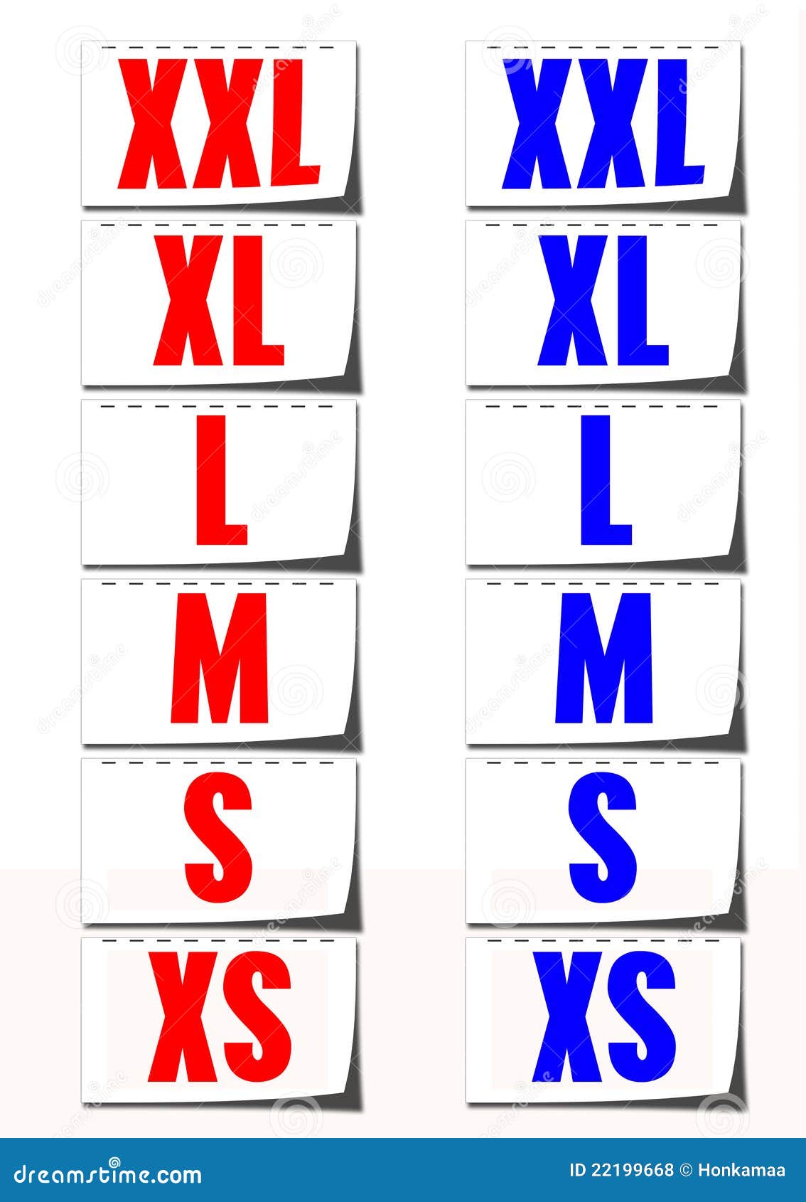 Sizes stock illustration. Illustration of sizes, small - 22199668