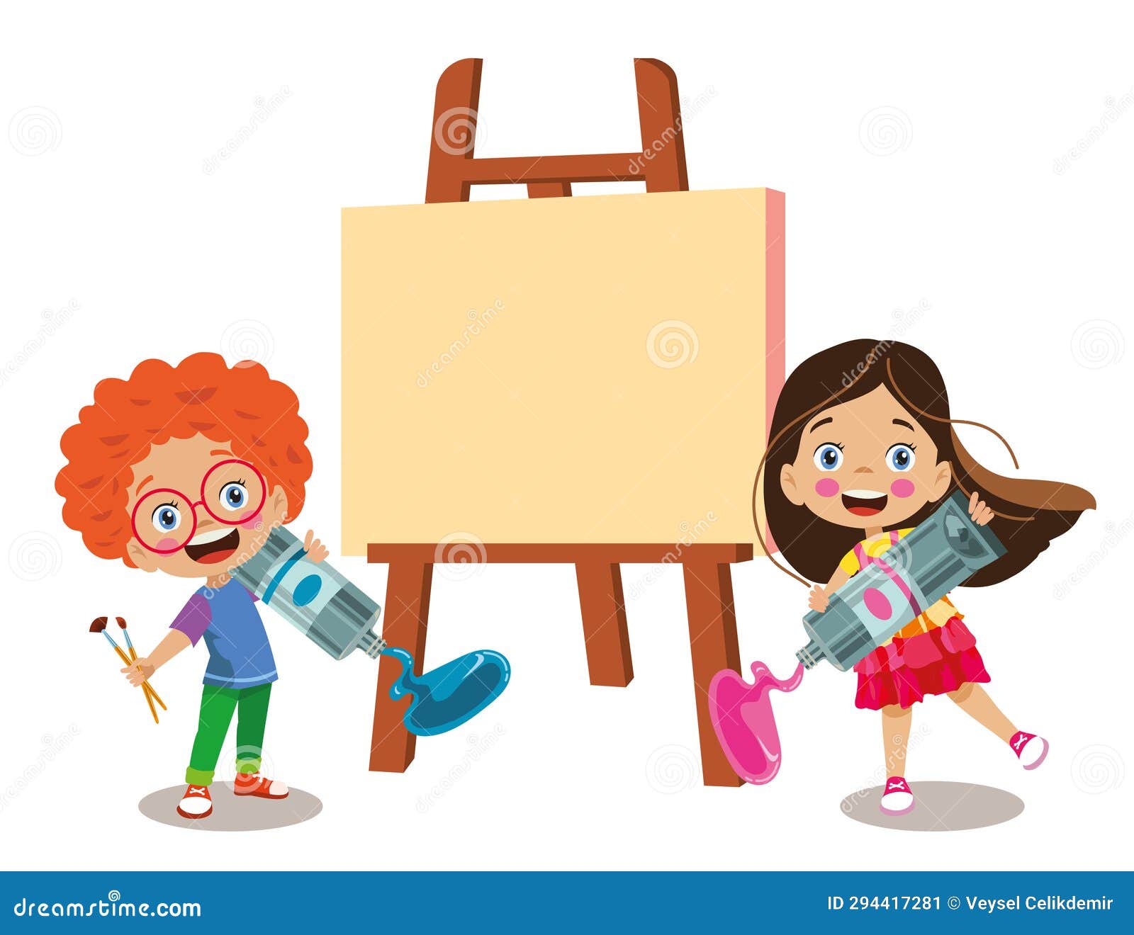 Sizes colors and cute kids stock illustration. Illustration of ...