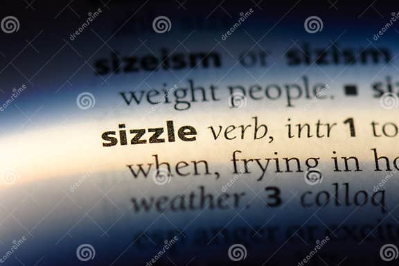 Sizzle stock photo. Image of english, info, definition - 126619620