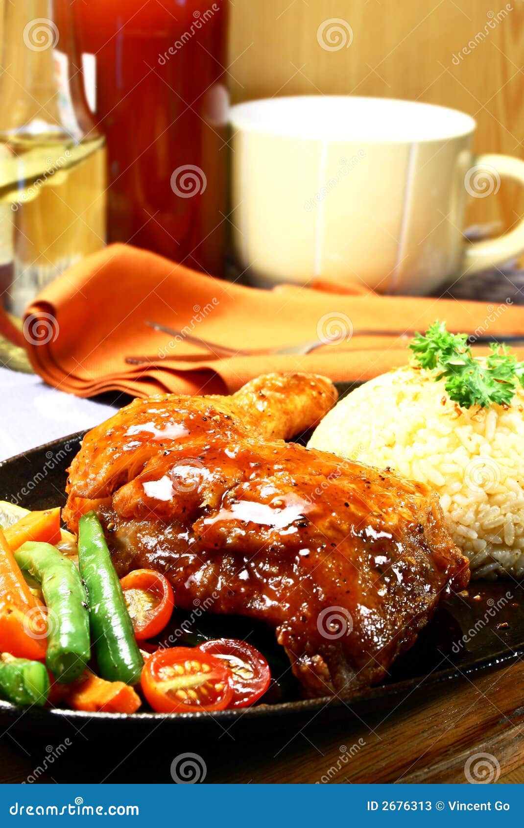Sizzling chicken stock image. Image of chicken, meal, dining - 2676313